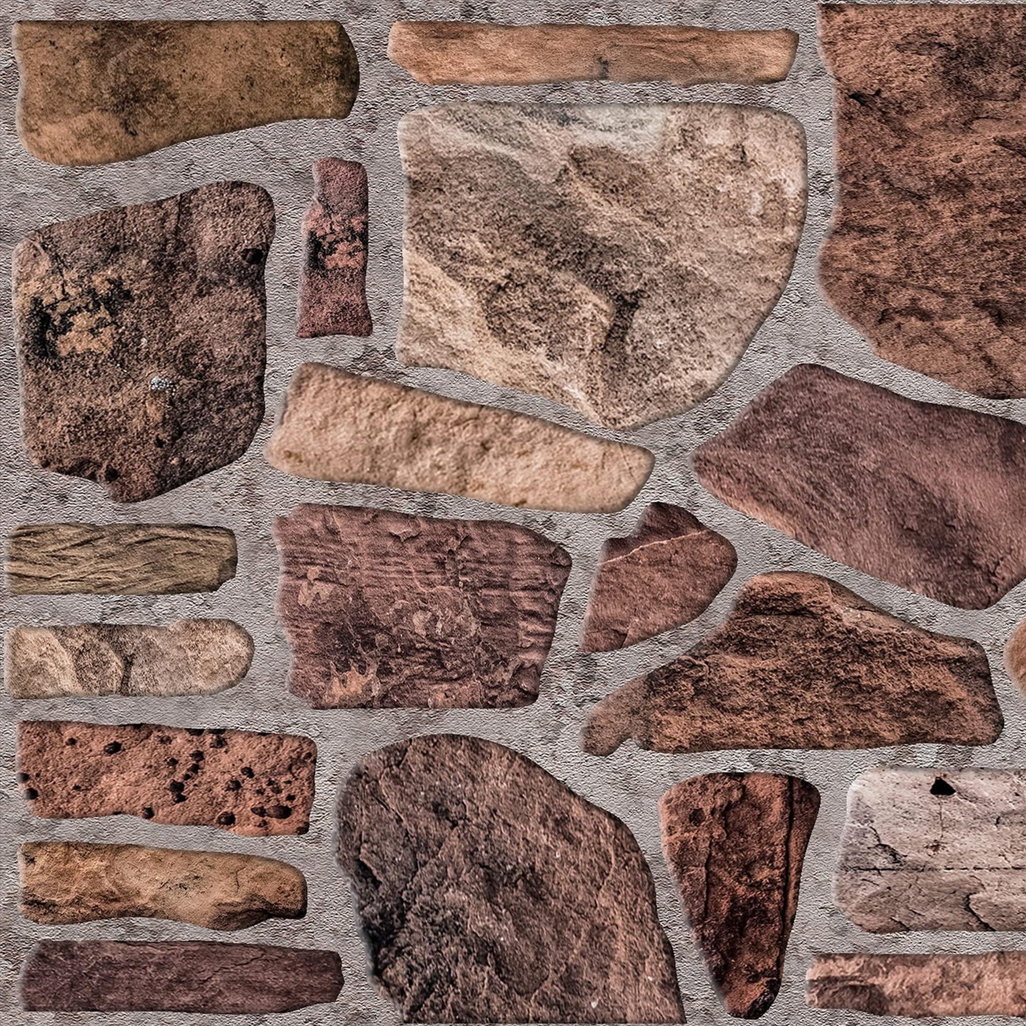 Tritan BP LR-4824-GFX Lightning Ridge Faux Stone Siding Panel, Gray Fox ...