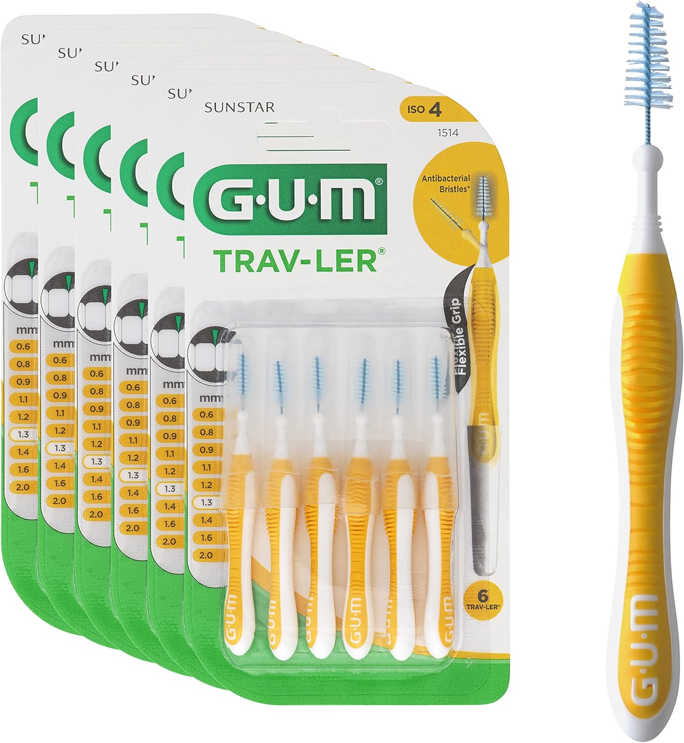 GUM TRAV-LER Scovolini Interdentali Professionali | Setole con ...