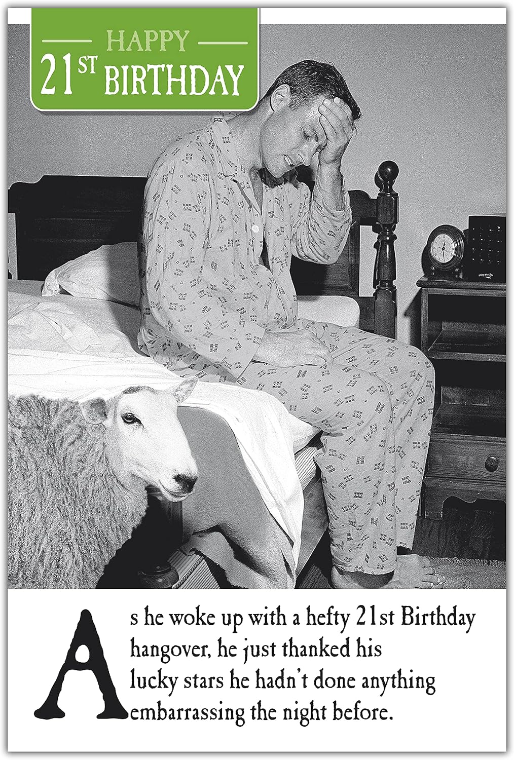 Amazon.com : On The Ceiling Embarrasing, 21st Birthday, Greetings Card ...