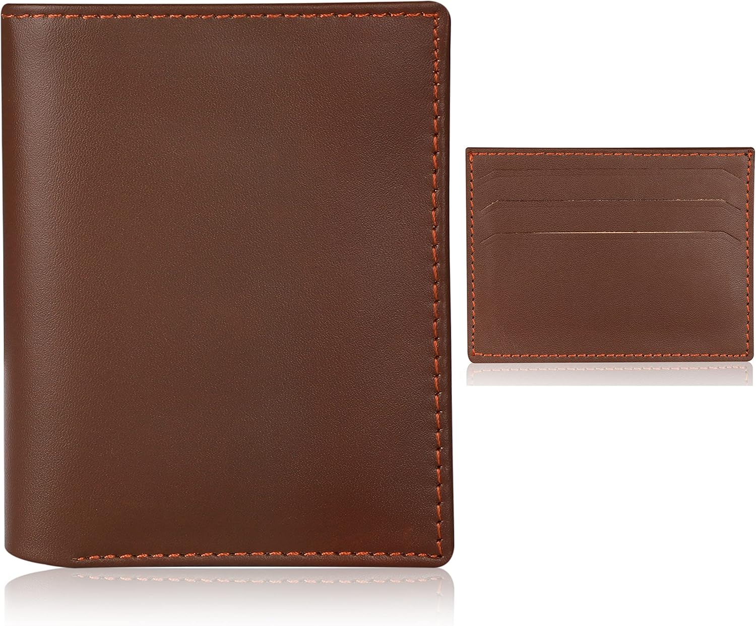 Amazon.com: Bifold Wallets for Men Slim - Real Leather Lightweight yet ...