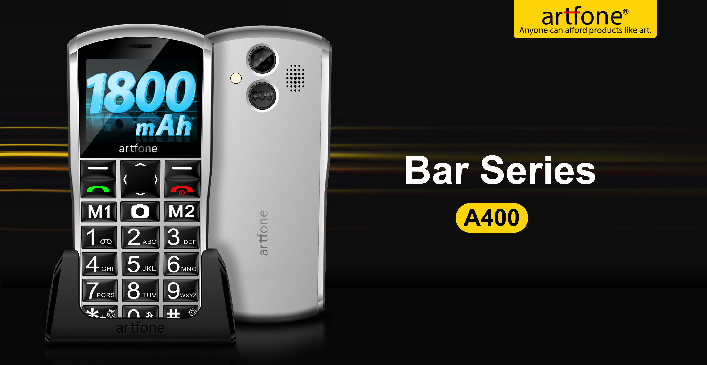 Watch artfone A400 mobile phone for seniors on Amazon Live