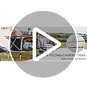 Amazon.com: HEYTRIP Folding Camping Table with Storage Bag Roll-Up Aluminum Portable Beach Table ...
