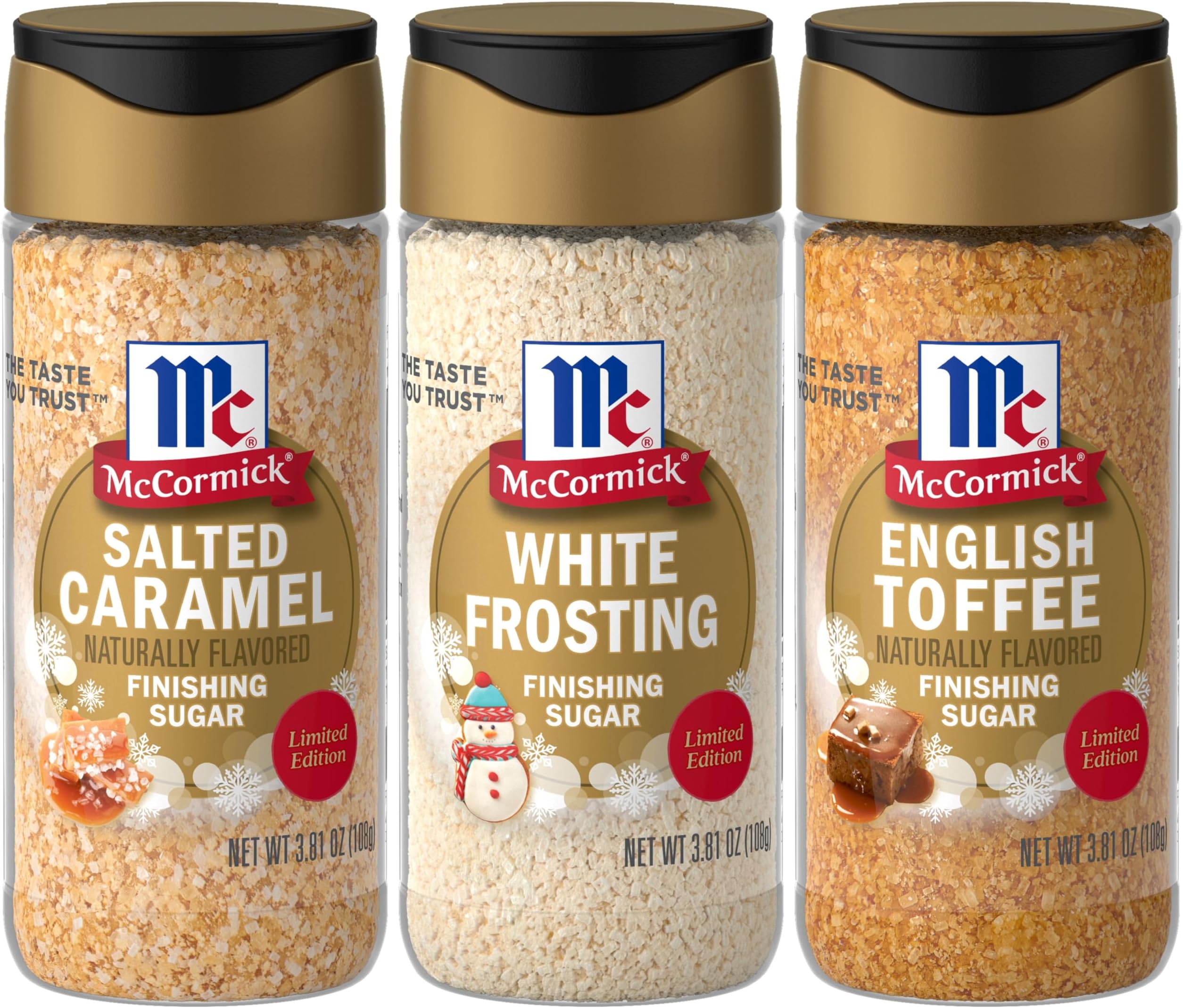Amazon.com: McCormick Finishing Sugar Variety Pack, Holiday Gift Set ...