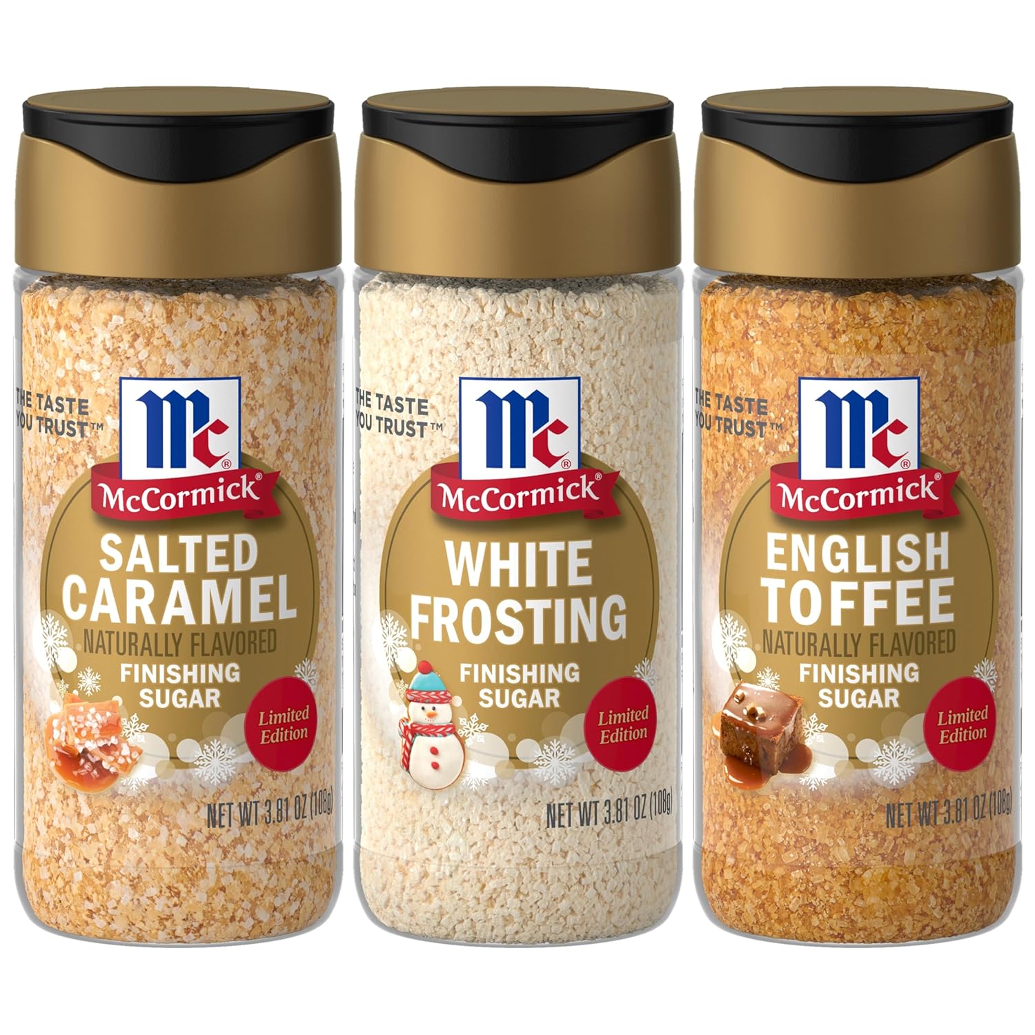 Amazon.com: McCormick Finishing Sugar Variety Pack, Holiday Gift Set ...