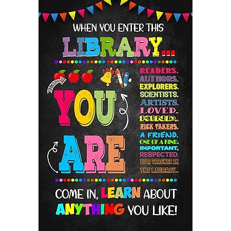 Amazon.com: Andaz Press School Classroom Teacher Wall Art Decor Poster ...