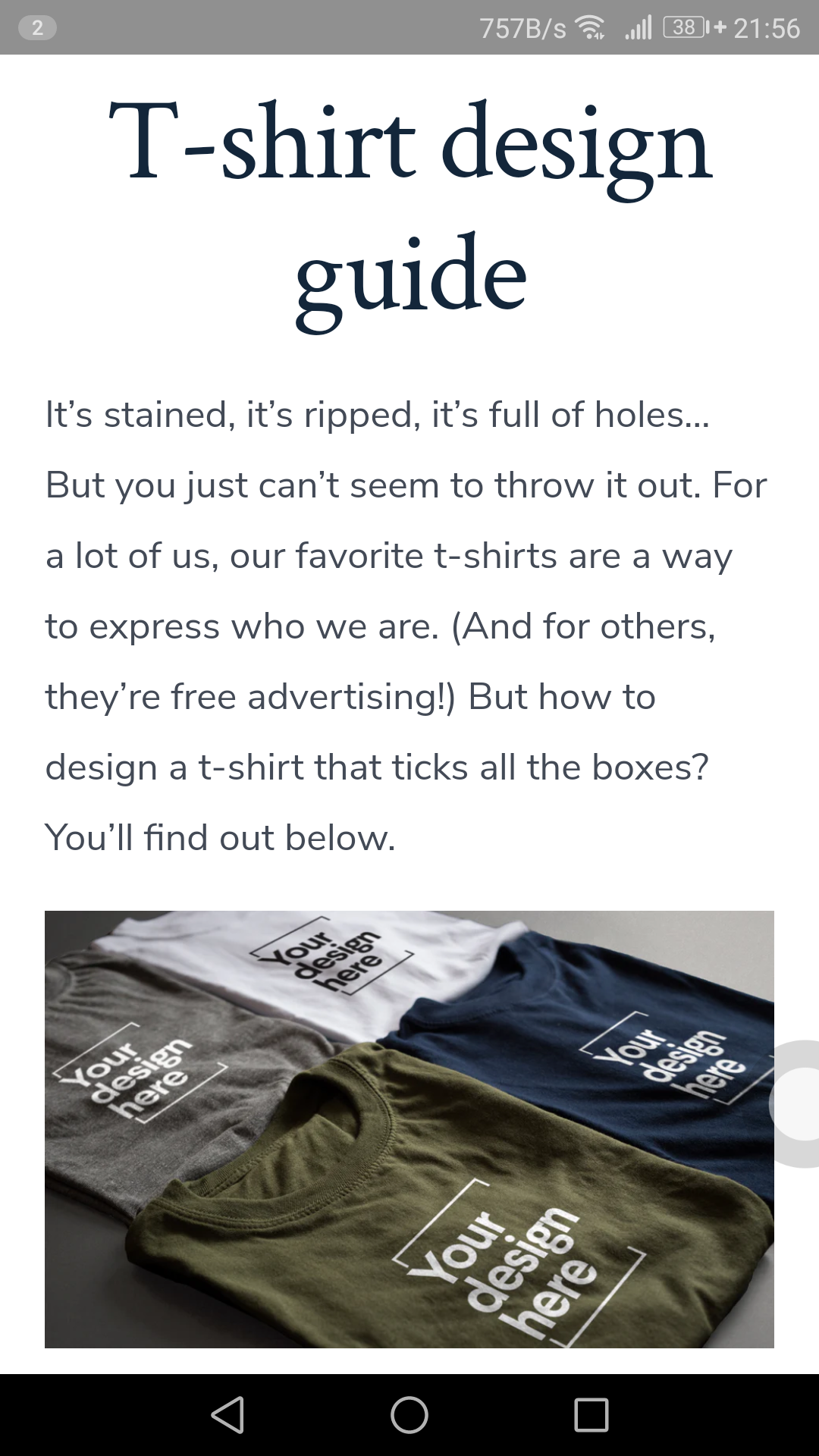 T-shirt design guide - App on Amazon Appstore