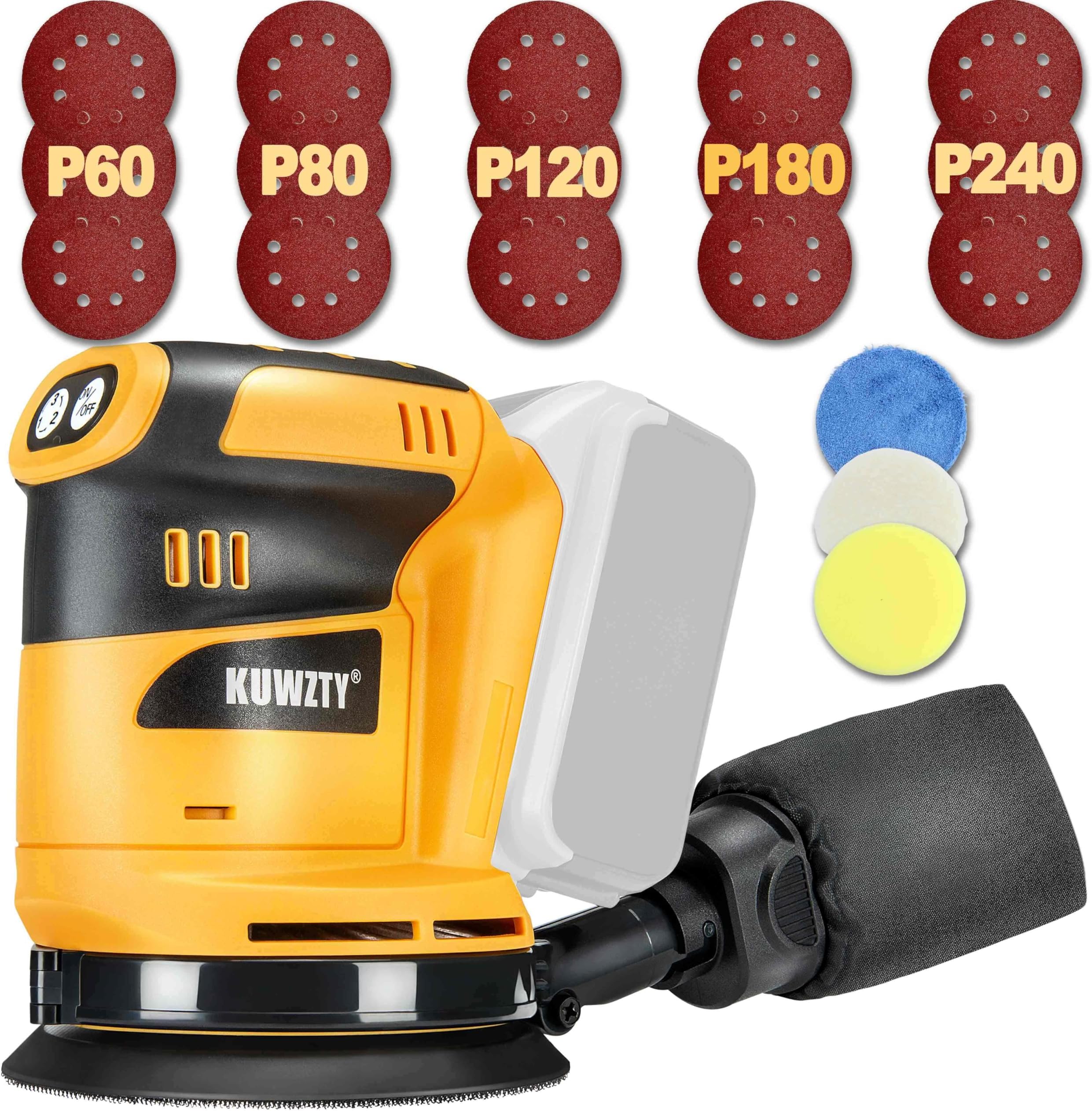 DEWALT 20V MAX Sander, Cordless, 5-Inch, 2.Ah, 8,000-12,000 OPM ...