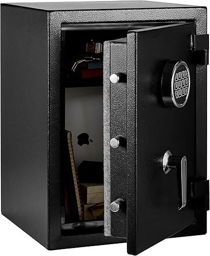 Amazon Basics Fire Resistant Security Safe with Programmable Electronic ...