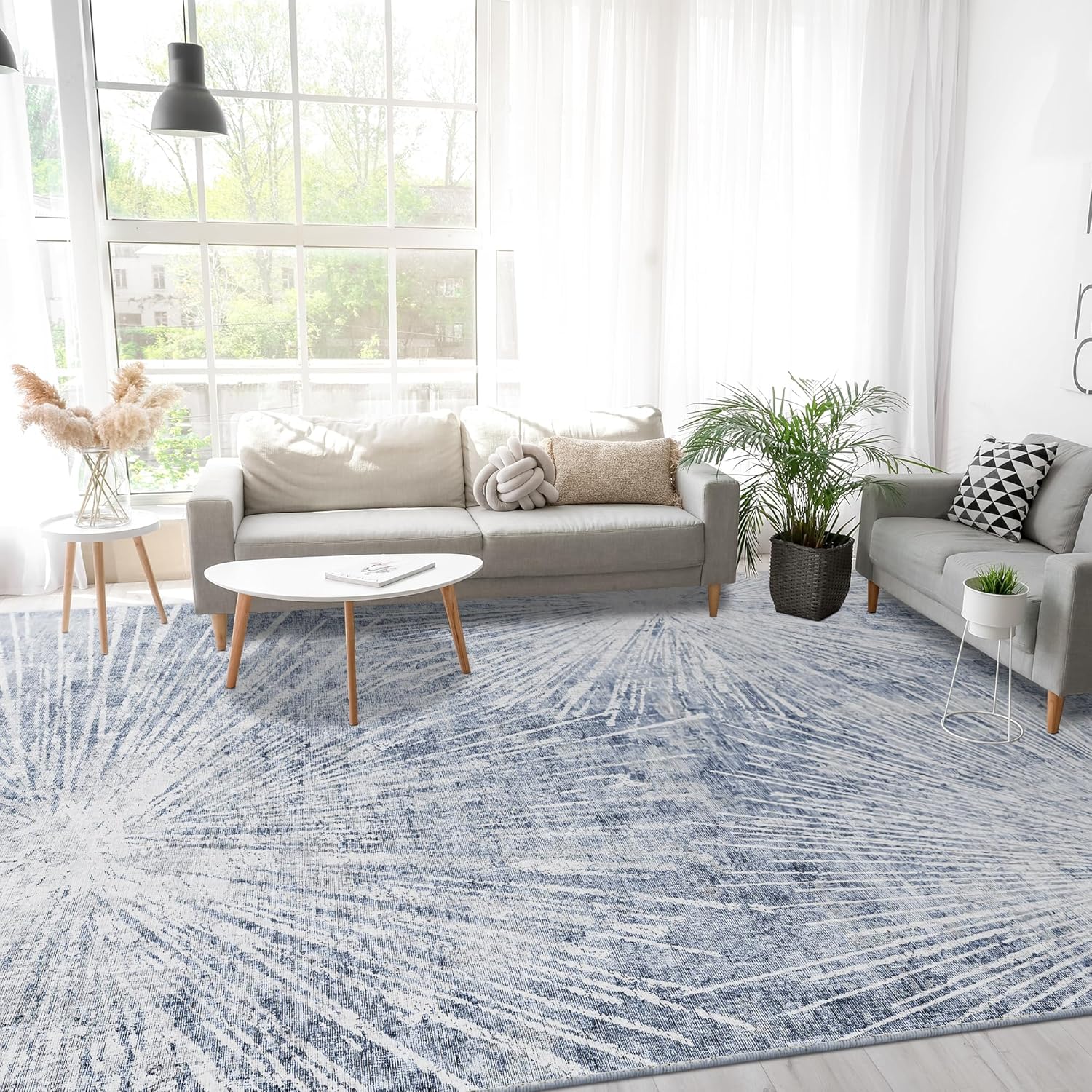 Amazon.com: 8x10 Area Rugs for Living Room Machine Washable Modern ...