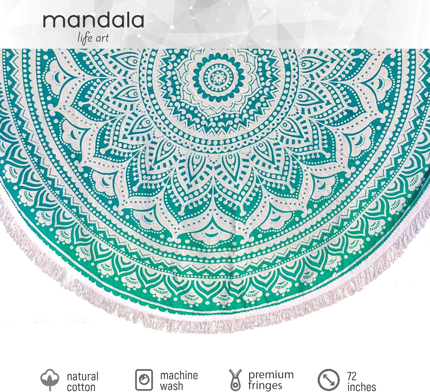 Round Tapestry 180 cm Cotton – BigaMart