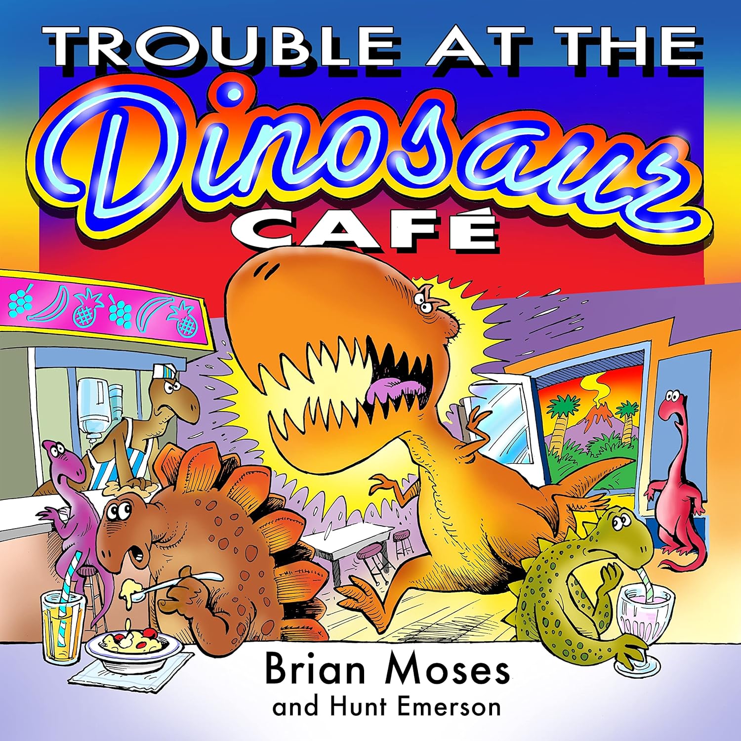 TROUBLE AT THE DINOSAUR CAFE: Amazon.co.uk: MOSES, BRIAN, EMERSON, HUNT ...