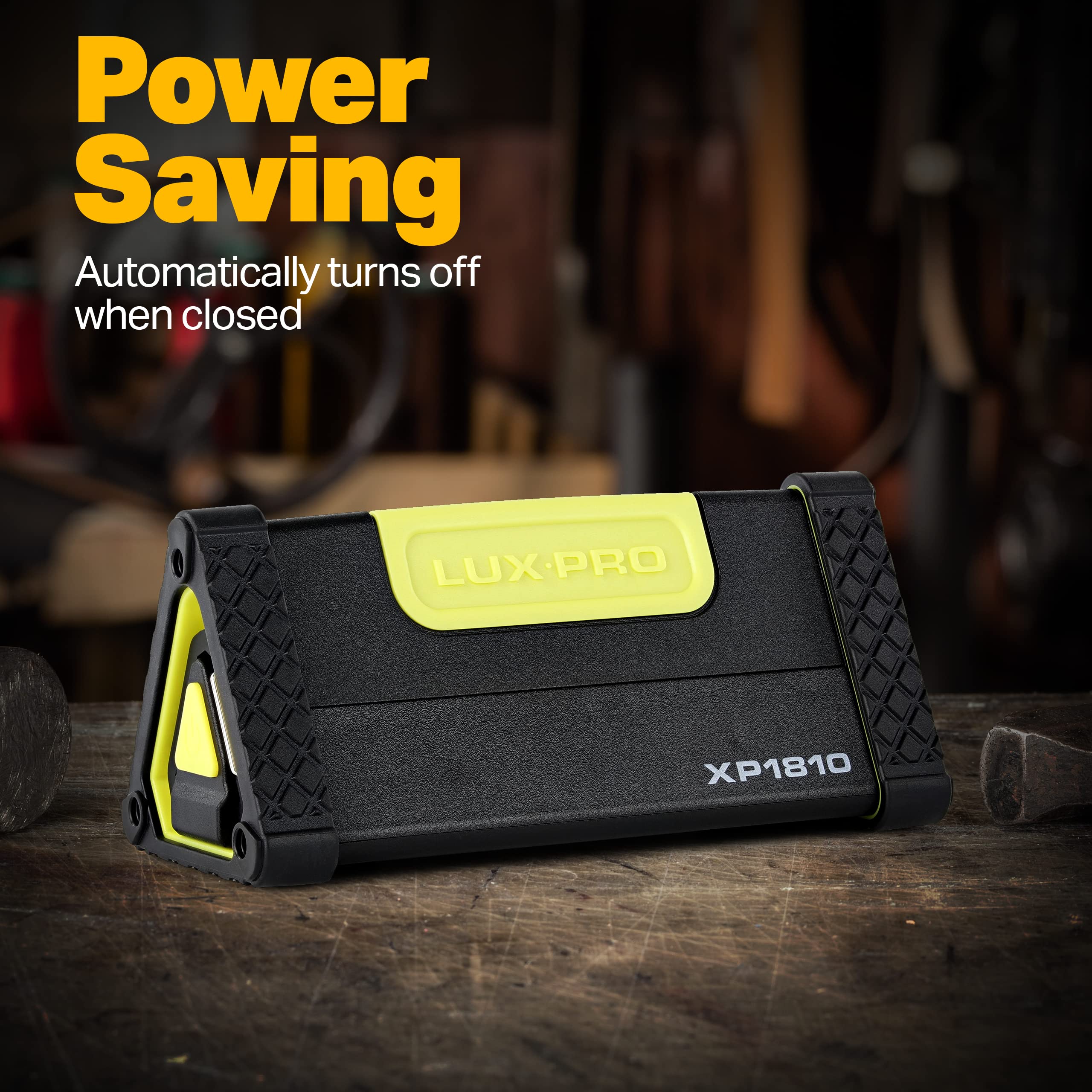 LUXPRO Extremely Bright Directional Pivoting 575 Lumen LED Work Light - Handheld Battery Powered ...