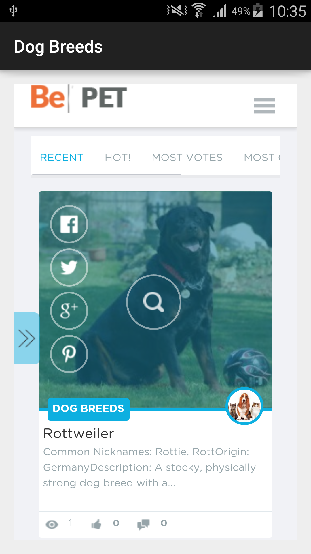 Dog Breeds - App on Amazon Appstore