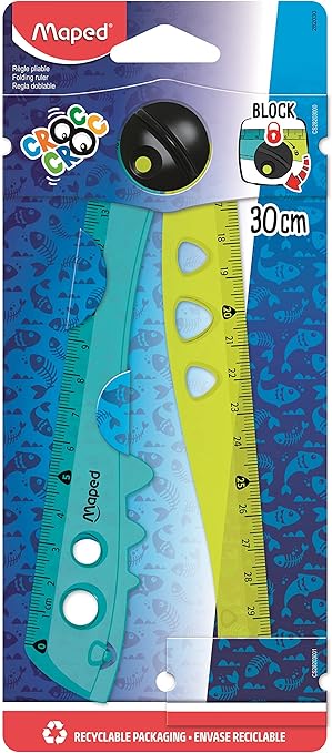 Maped - Folding Croc Croc Ruler - Can be Used Open or Closed - Lock to ...