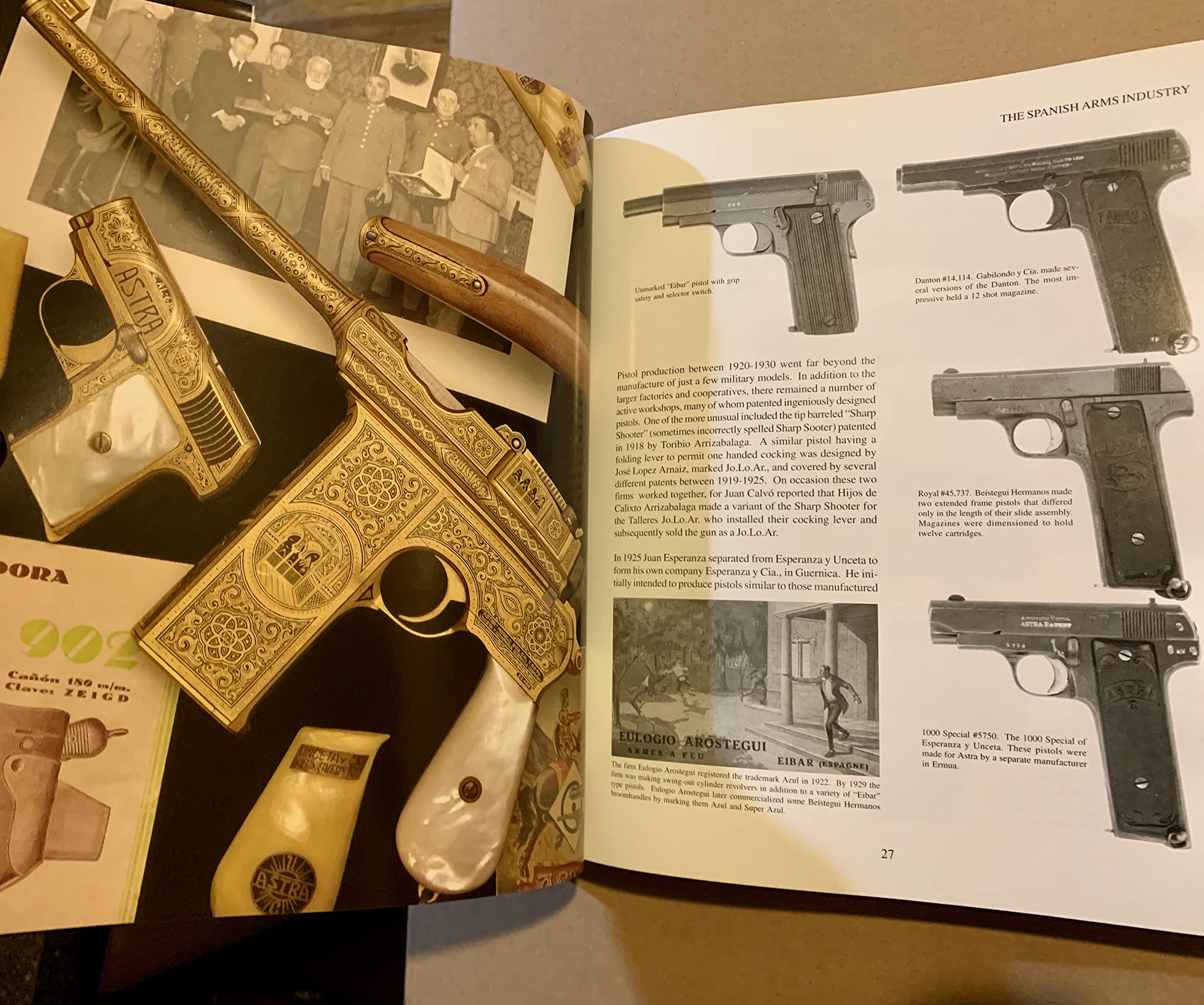 SIGNED Star Firearms by Leonardo Antaris Handguns Spain Spanish Astra ...