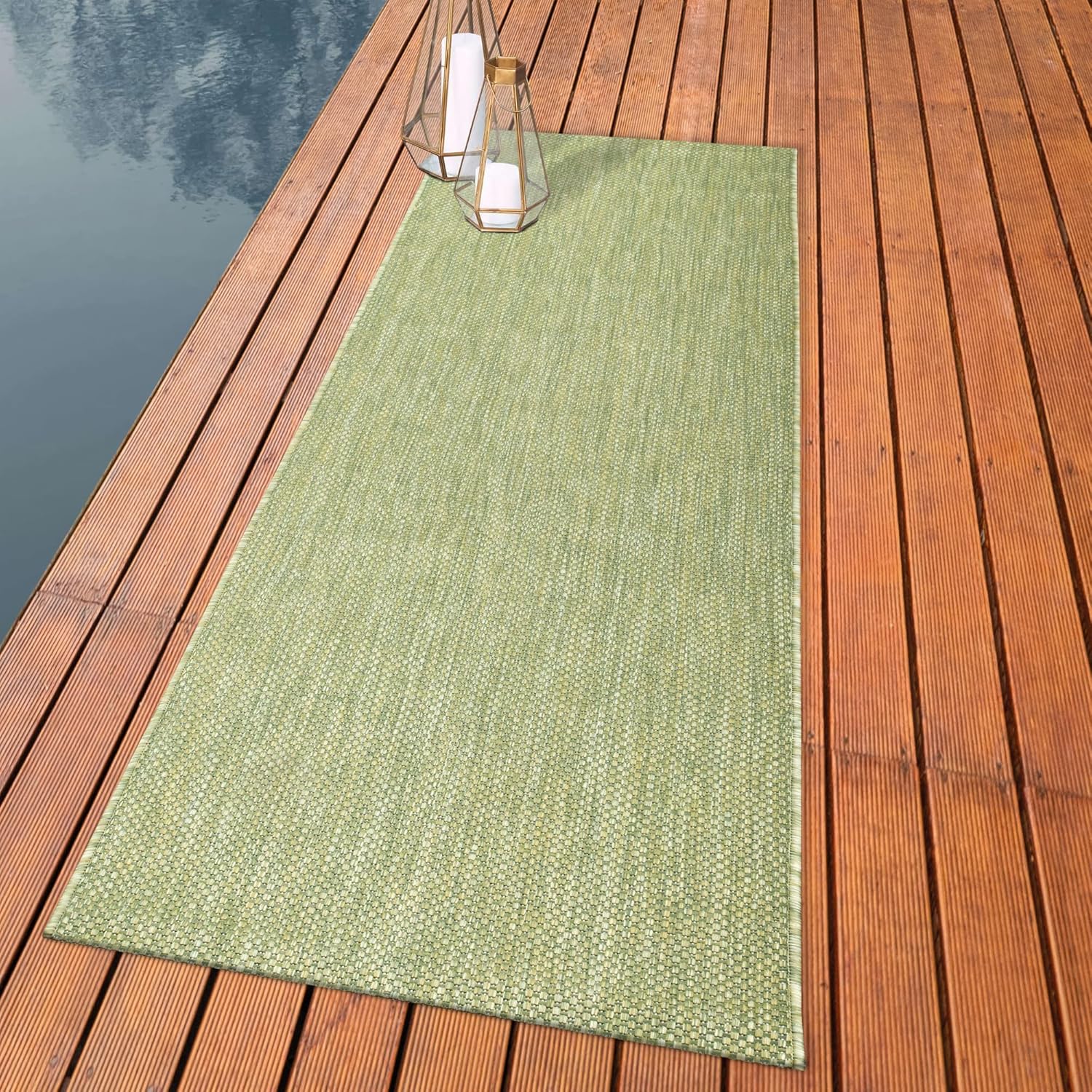Amazon.com: Keen Home Design Outdoor Runner Rug - 2x8 Washable Indoor ...