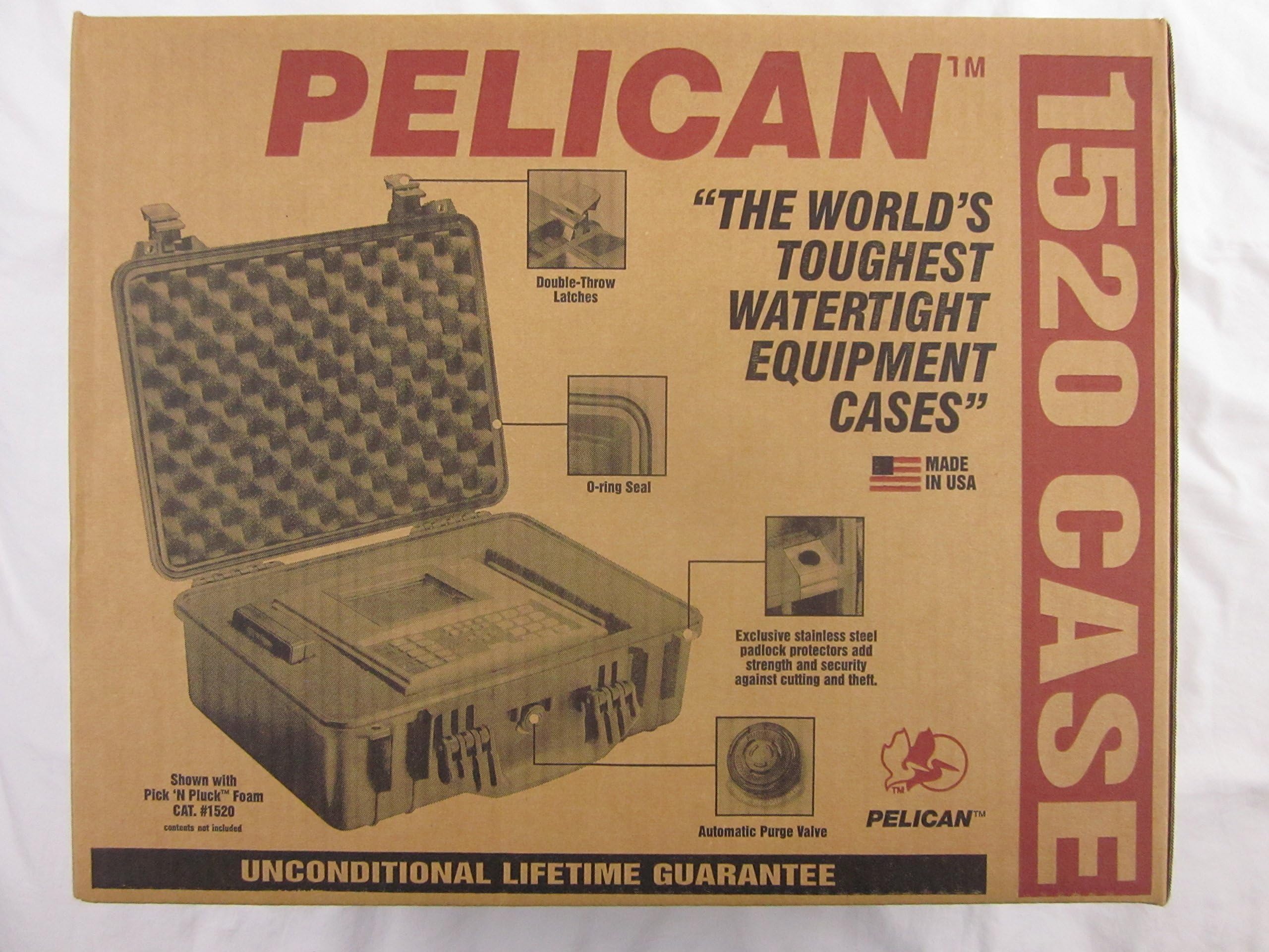 Amazon.com: Pelican 1630 Transport Case No Foam (Black) : Sports & Outdoors