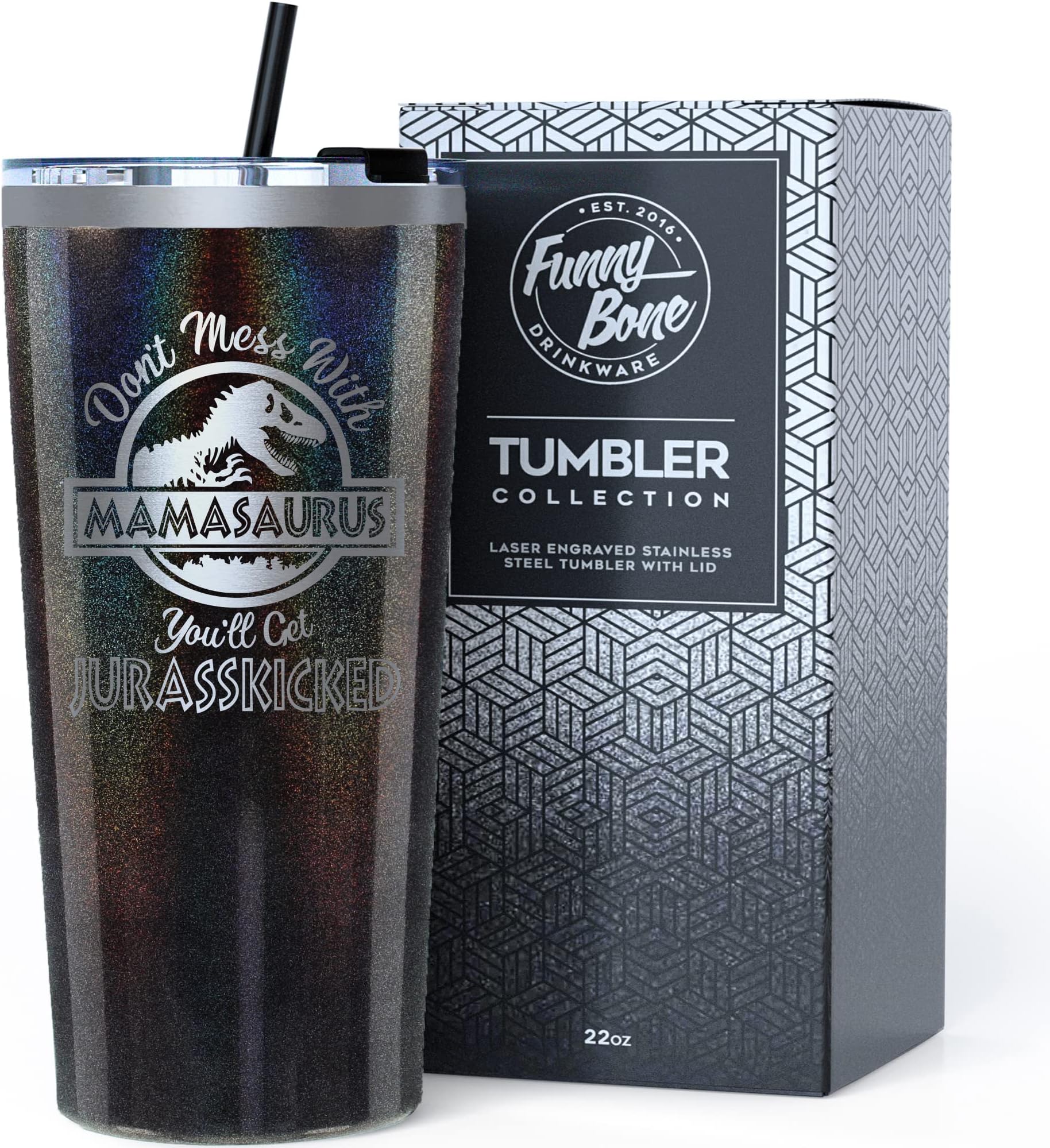 Amazon.com | Mamasaurus Tumbler Don't Mess with Mamasaurus You'll Get ...