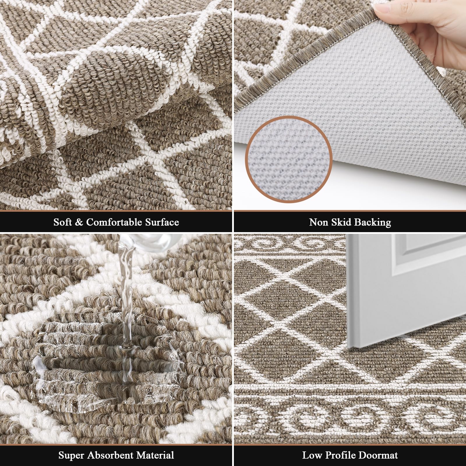 Boda De Jennifer Haas Amazon.com: HEBE Indoor Door Mat 20''x32'' Non