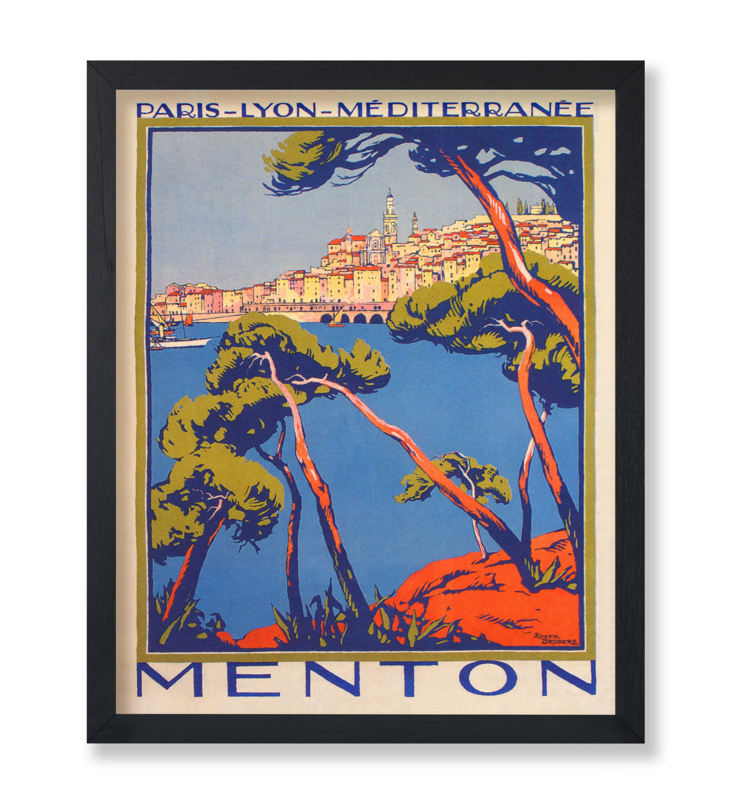 Amazon.com: Poster Master Vintage Travel Poster - Retro Menton France ...