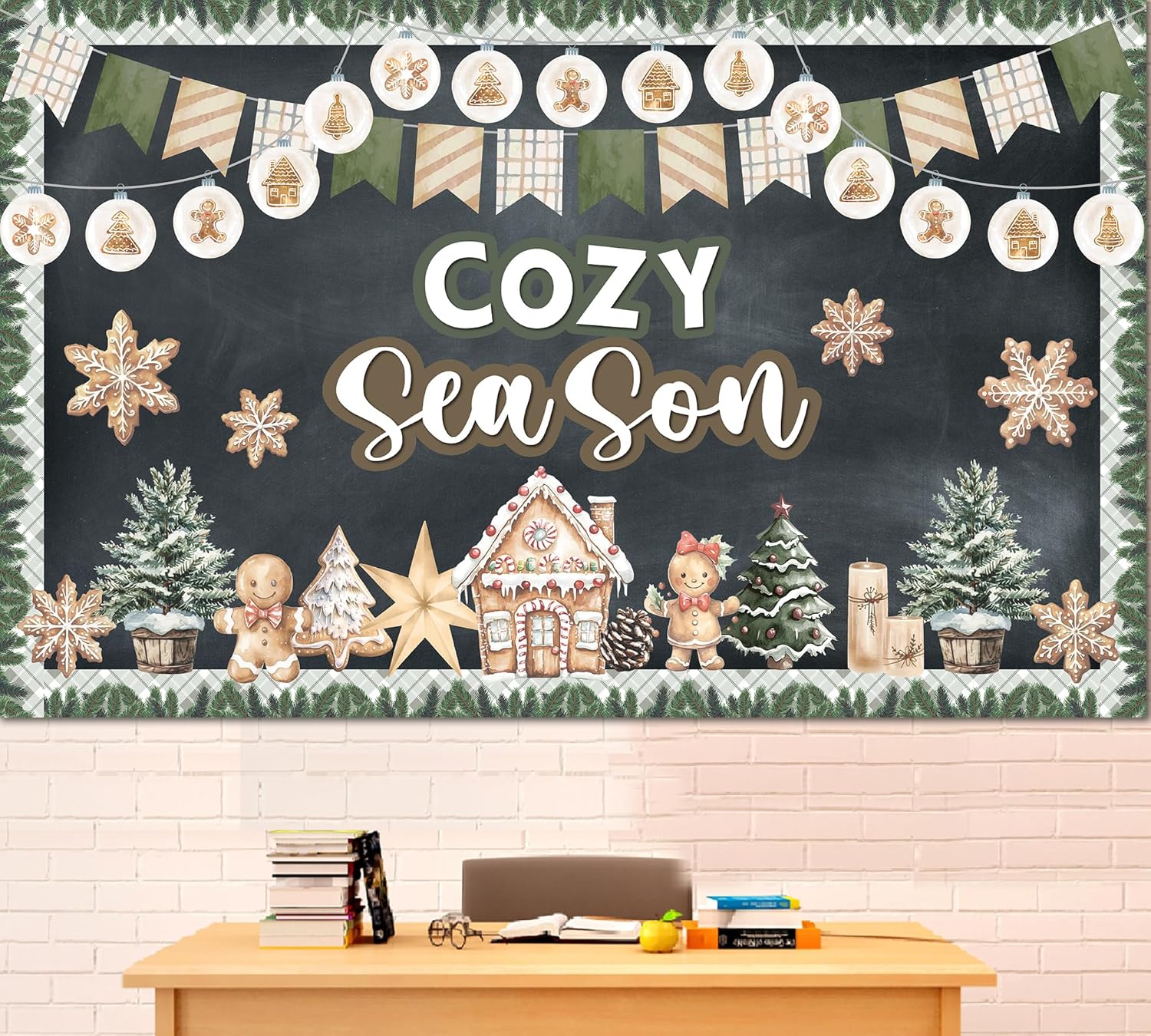 Amazon.com : Winter Bulletin Board Decorations Winter Cozy Season ...