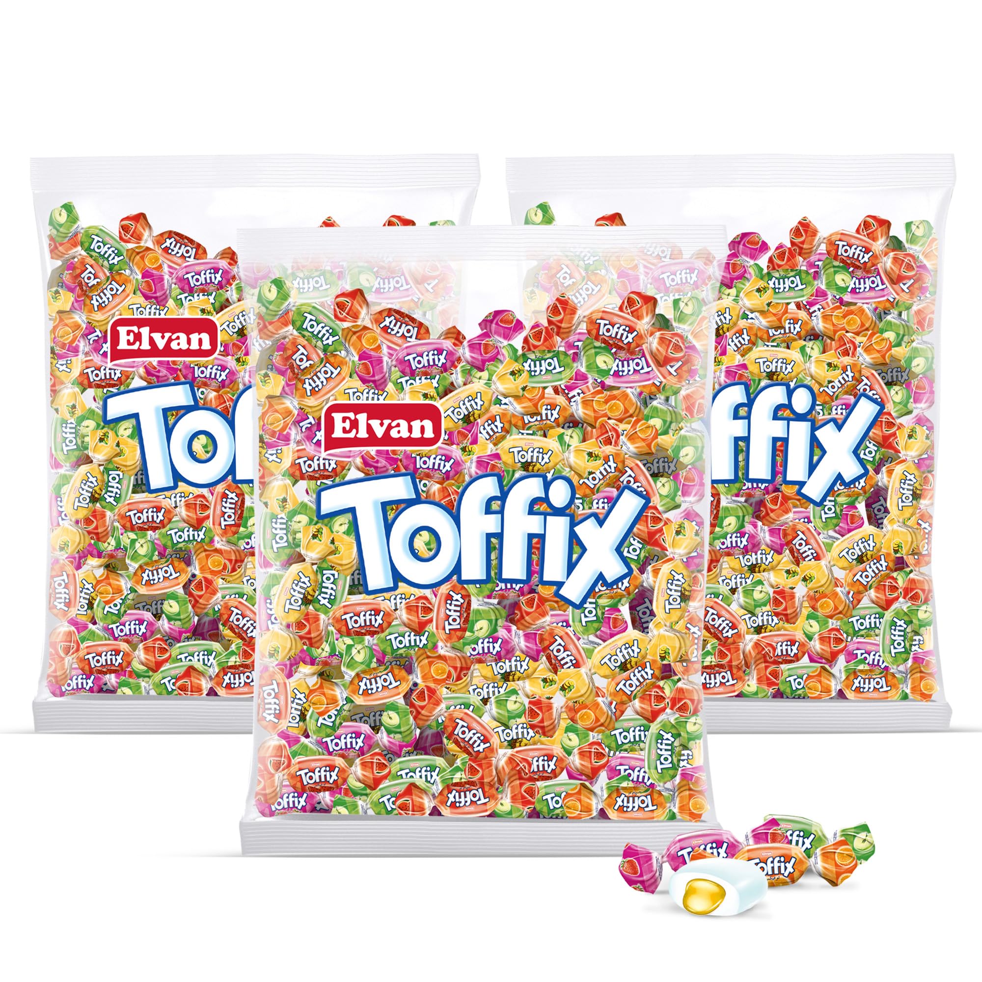 Amazon.com : TOFFIX Fruit Chews Candy 2.2 Pound Pack of 3 ...