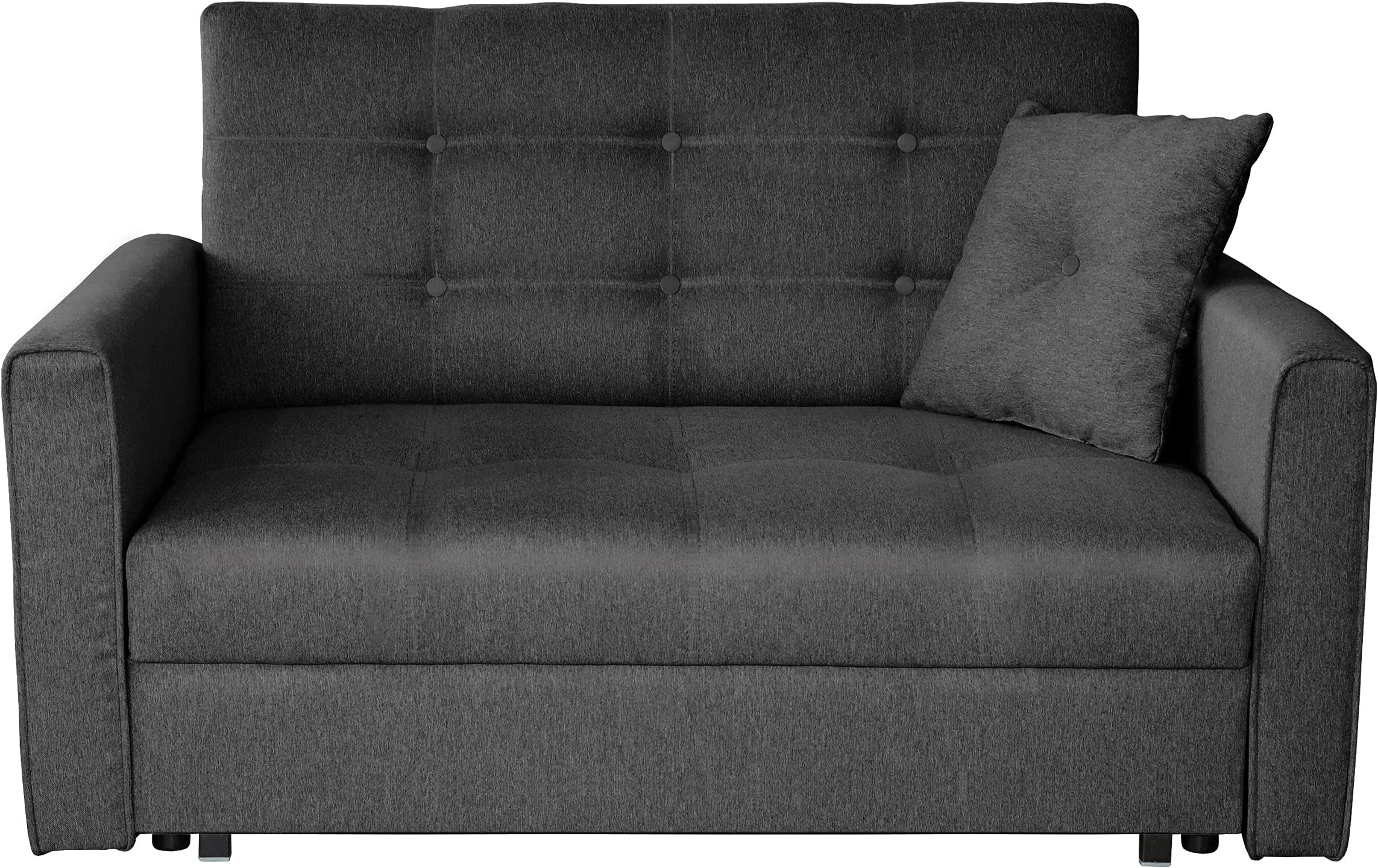 Dripex Divano a 2 posti, in tessuto, moderno, con telaio in metallo ...