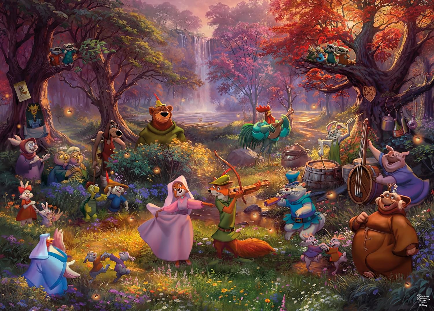 Amazon.com: Ceaco - Thomas Kinkade - Disney - Robin Hood - 1000 Piece ...