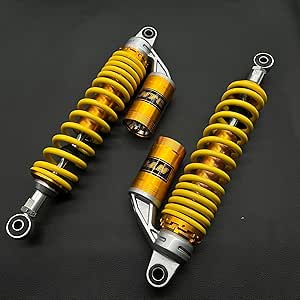 Amazon.com: 350mm Motorcycle Rear Shock Absorber Suspension 7mm Spring ...
