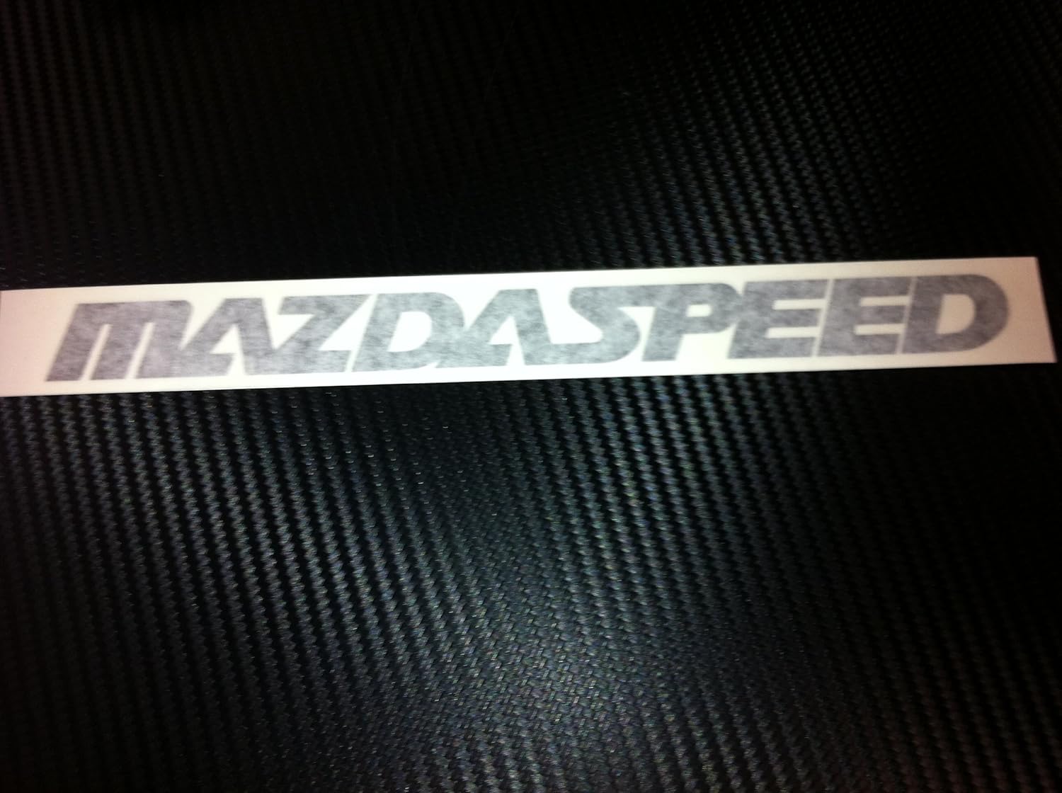 1 Racing Decal Sticker for Mazdaspeed (New) Black Size 9''x 0.8 ...