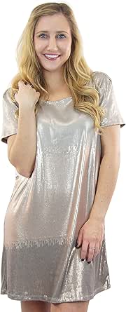 Free People Drenched In Sequins Shift Dress (Medium) at Amazon Women’s ...