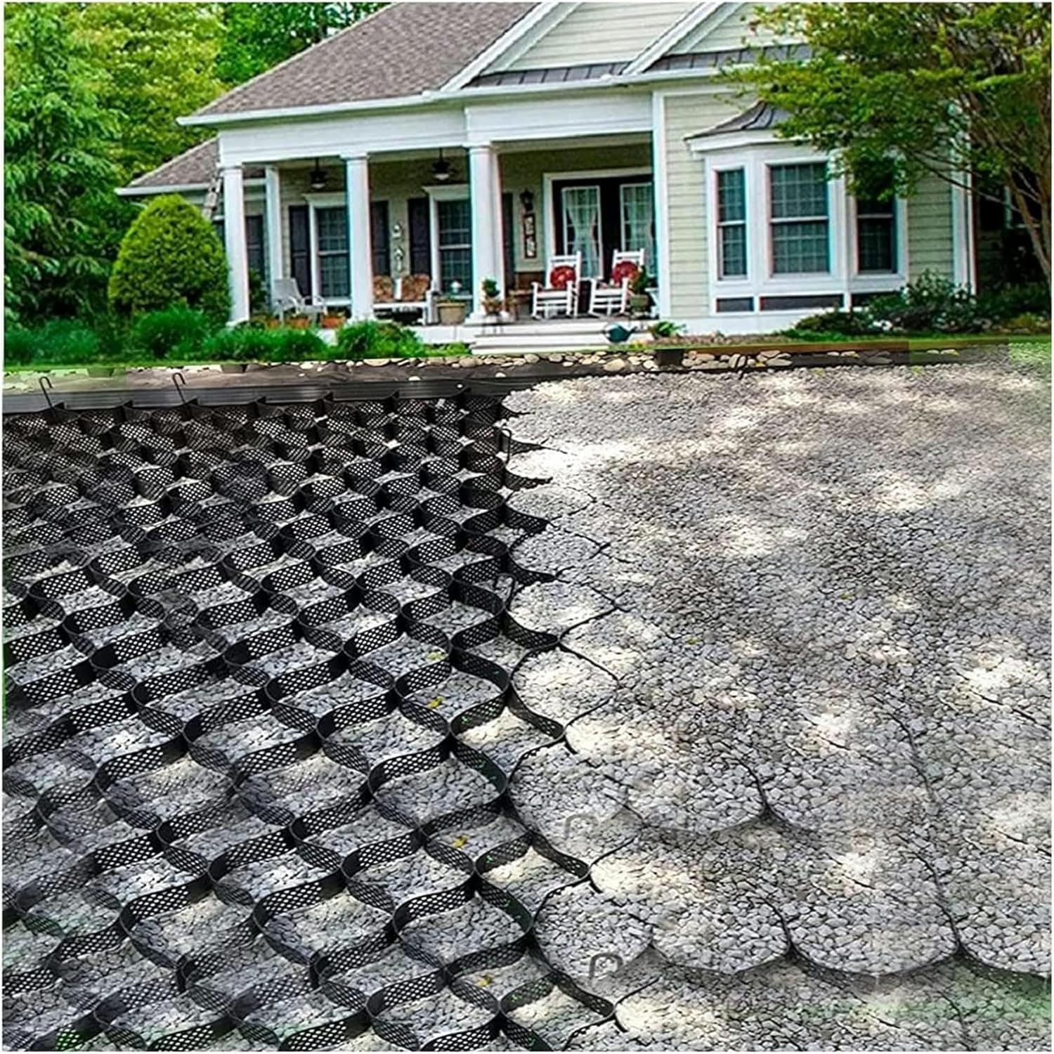 WRTYHGVGT Slope Driveway Geogrid Ground Grid,Driveway Parking Garden ...
