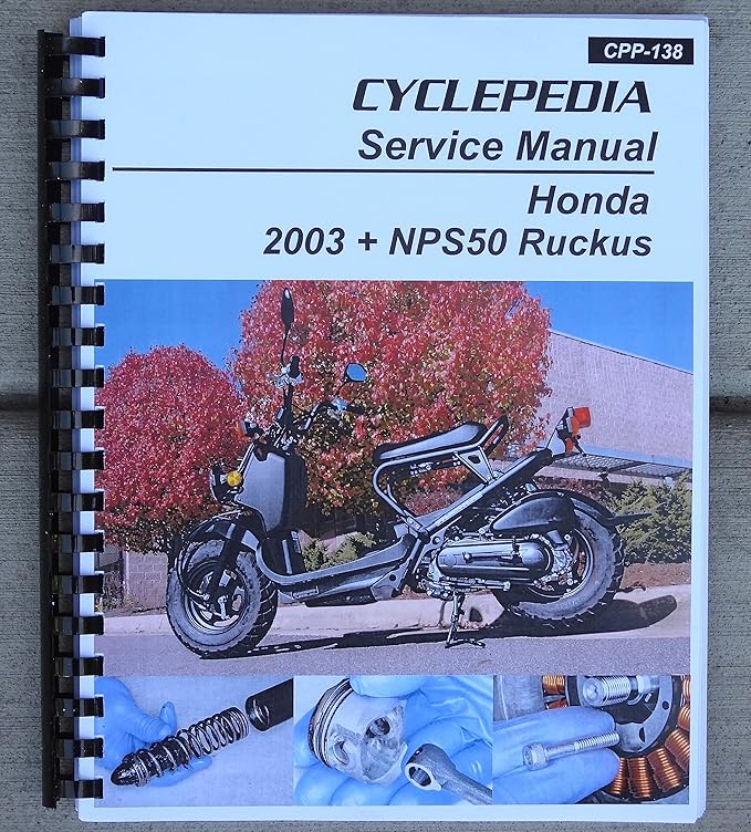 Amazon.com: i5motorcycle Service & Repair Manual for Honda Ruckus 50 ...