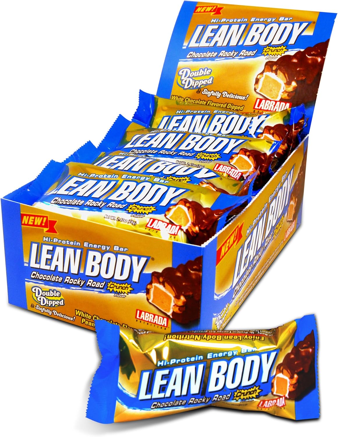 Amazon.com: Labrada Nutrition Lean Body Energy Meal Replacement Bar ...