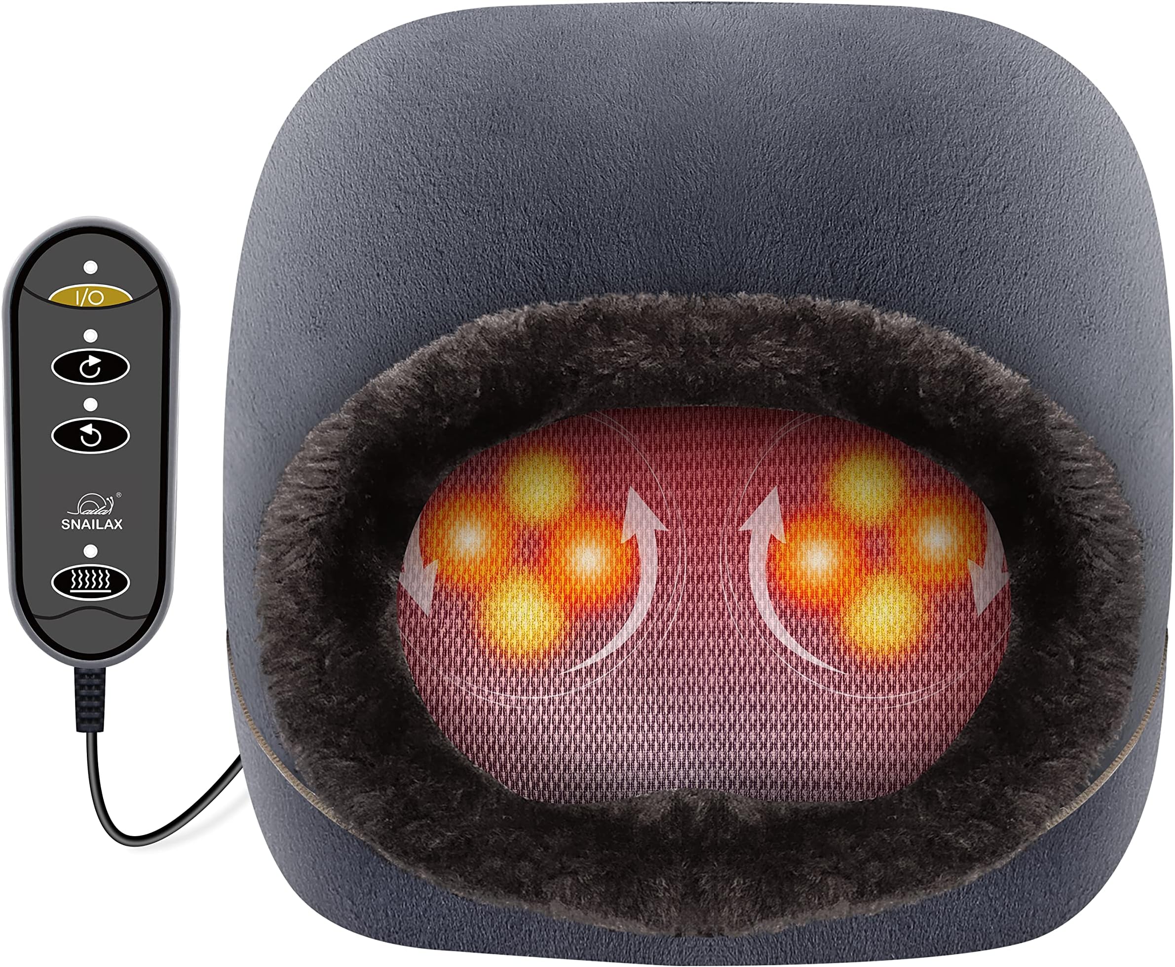 Amazon.com: Snailax Back Massager for Back Pain Deep Tissue & Foot Rest ...