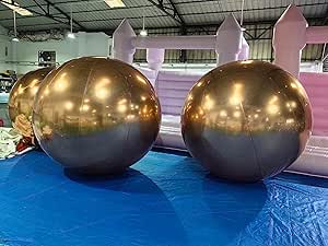 Amazon.com: Vinfgoes Giant Inflatable Mirror Ball Hanging Disco Mirror ...