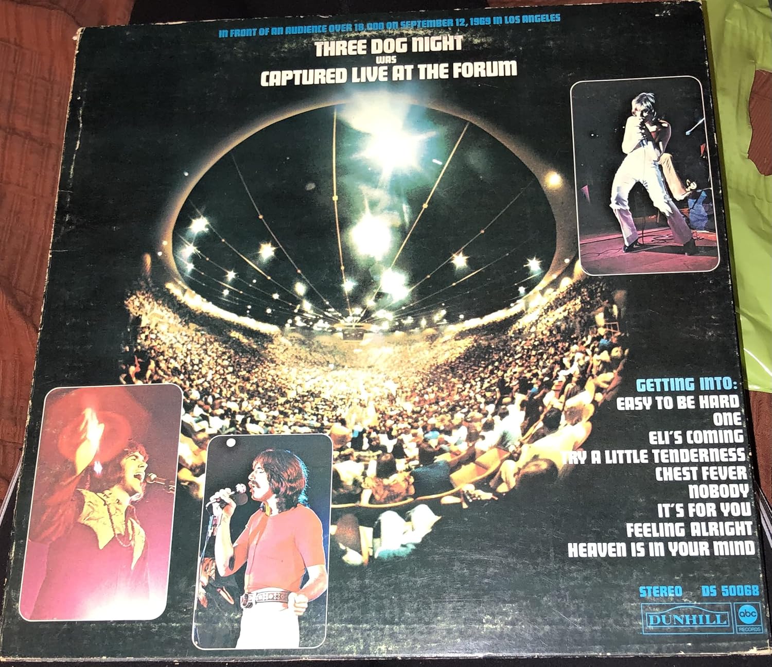 Amazon.com: Three Dog Night ‎– Captured Live At The Forum Label: ABC ...