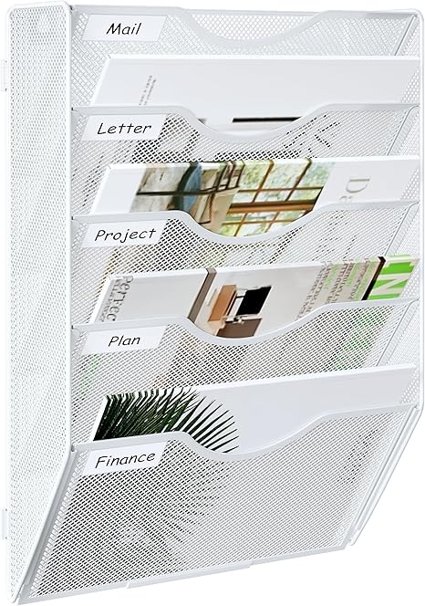 JEBELE 5 Levels Modular Wall-Mounted Document Holder to Assemble to ...