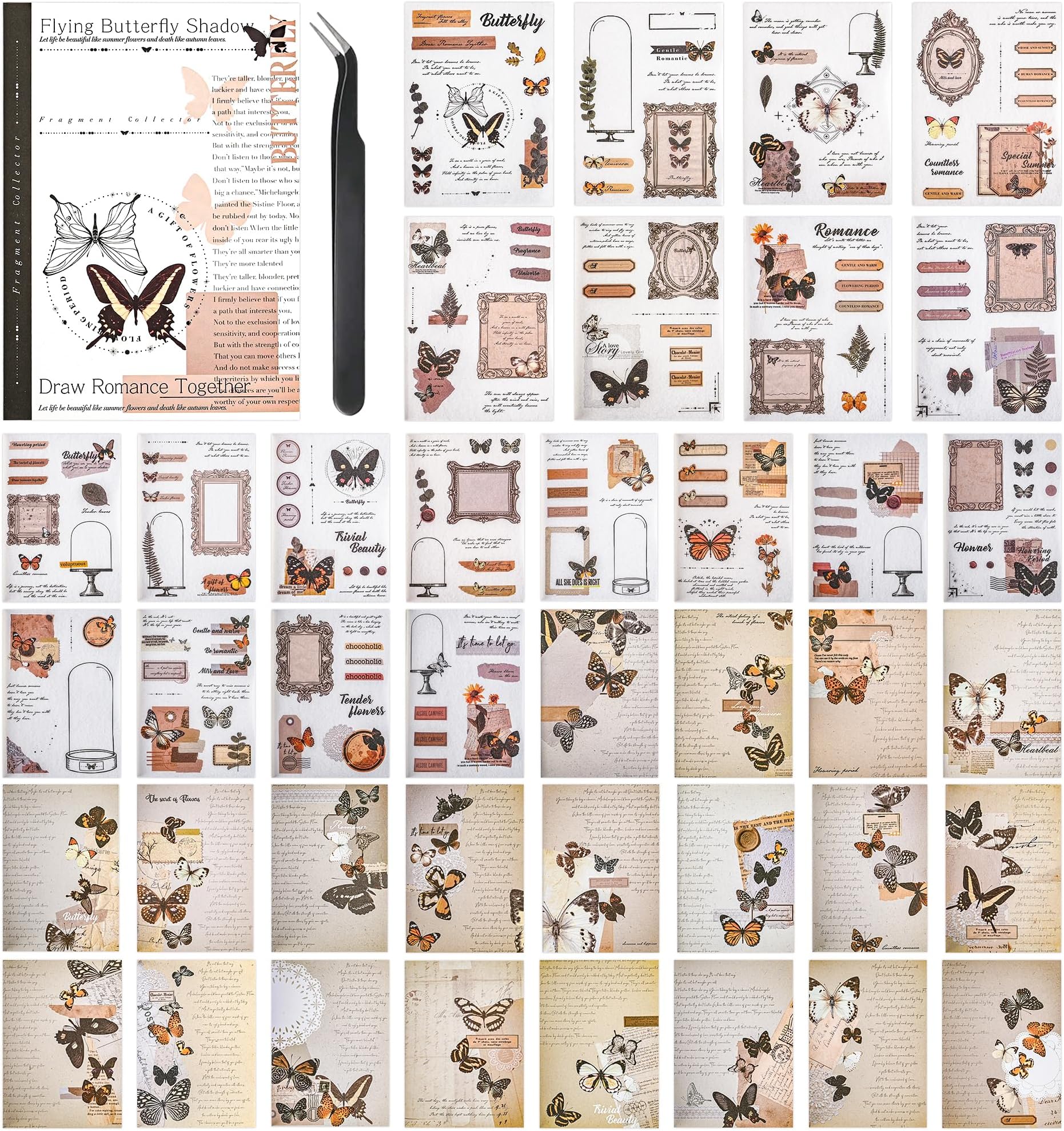 Amazon.com: 40 Sheets Bullet Journaling Stickers Vintage Sticker Books ...