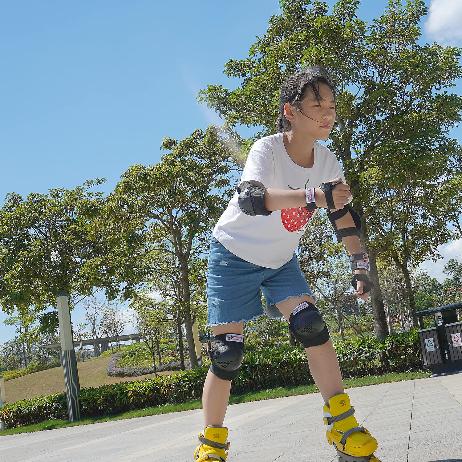 Snapklik.com : Kids/Youth Knee Pads Elbow Pads Wrist Guards Set, For 3 ...