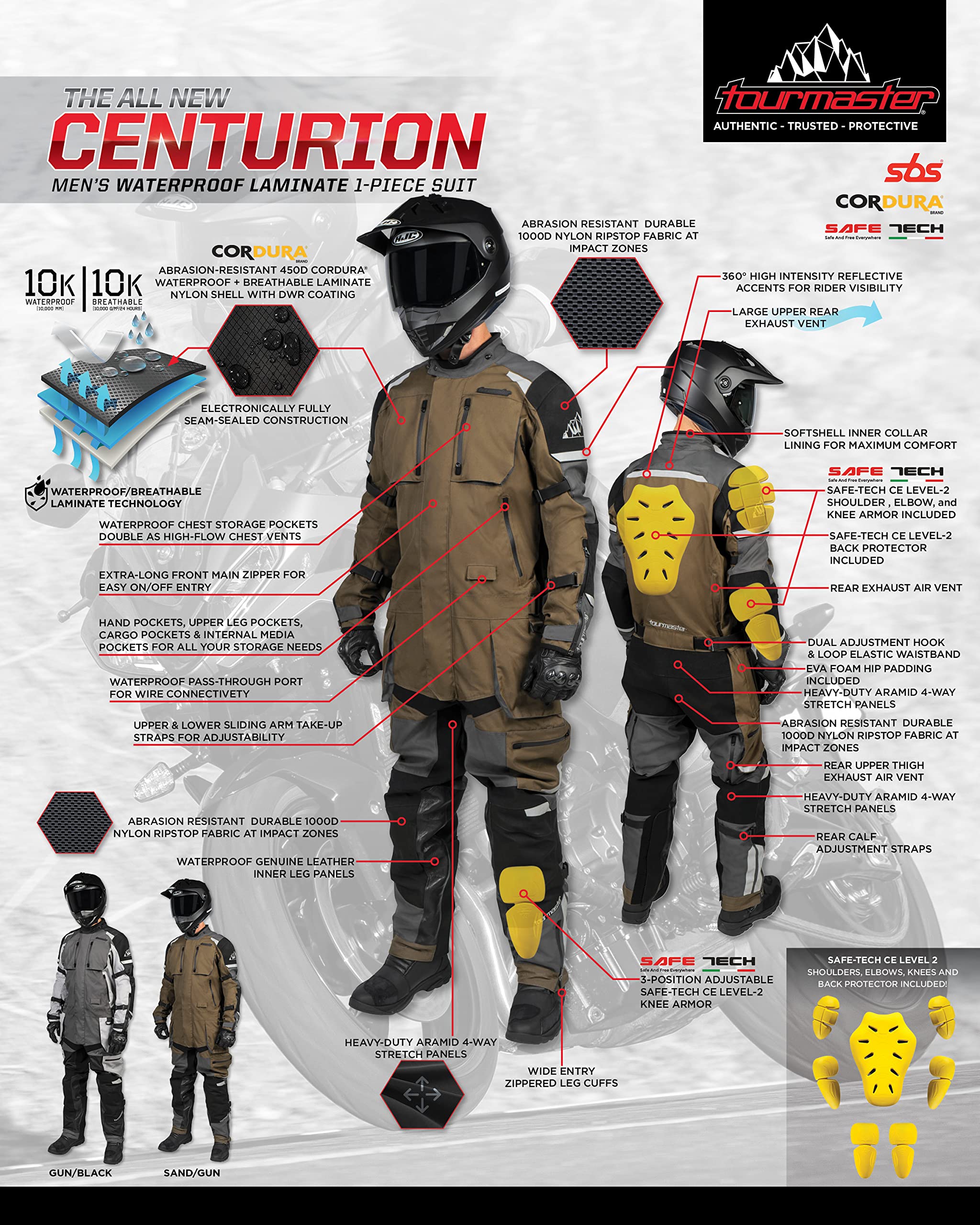 Snapklik.com : Centurion 1-Piece Motorcycle Riding Suit