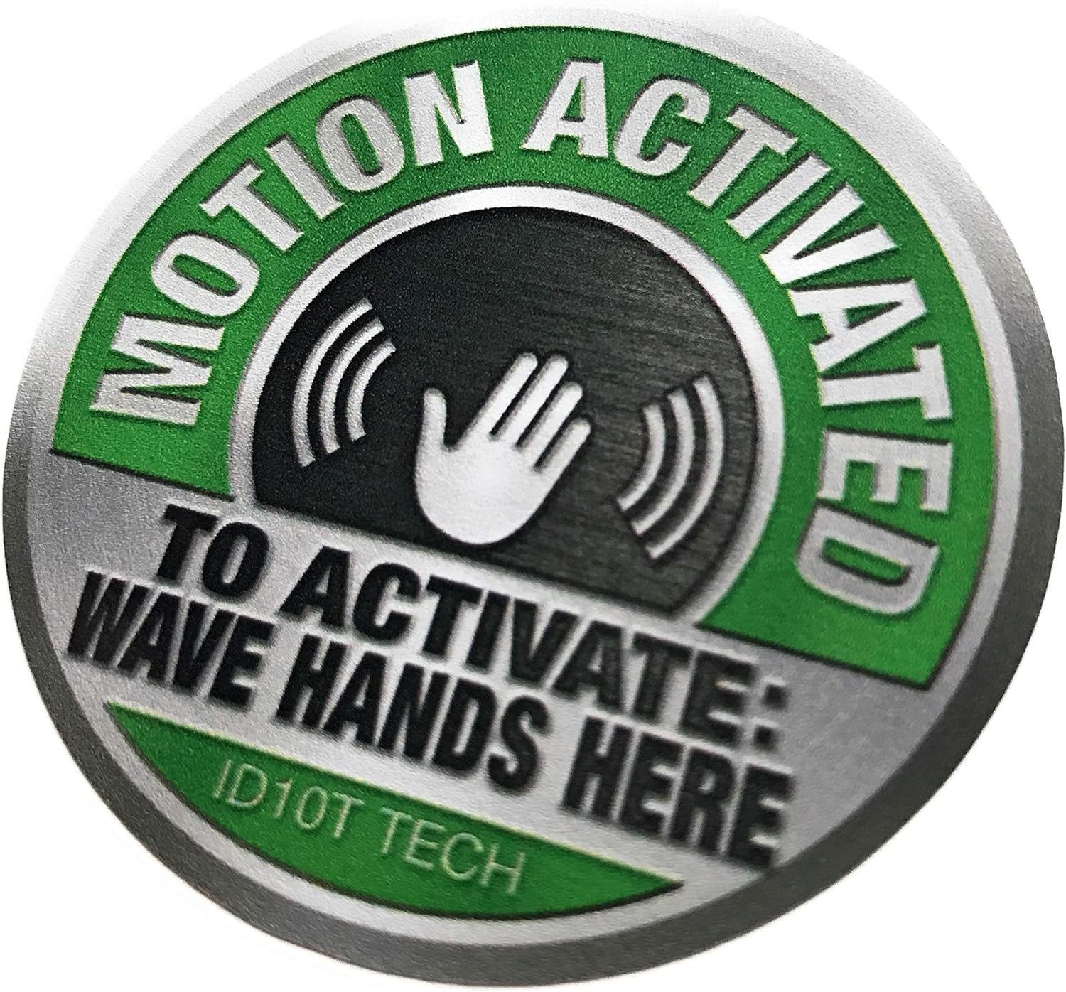 Amazon.com: Motion Activated Wave Here (2 pack) - Sticker : Toys & Games