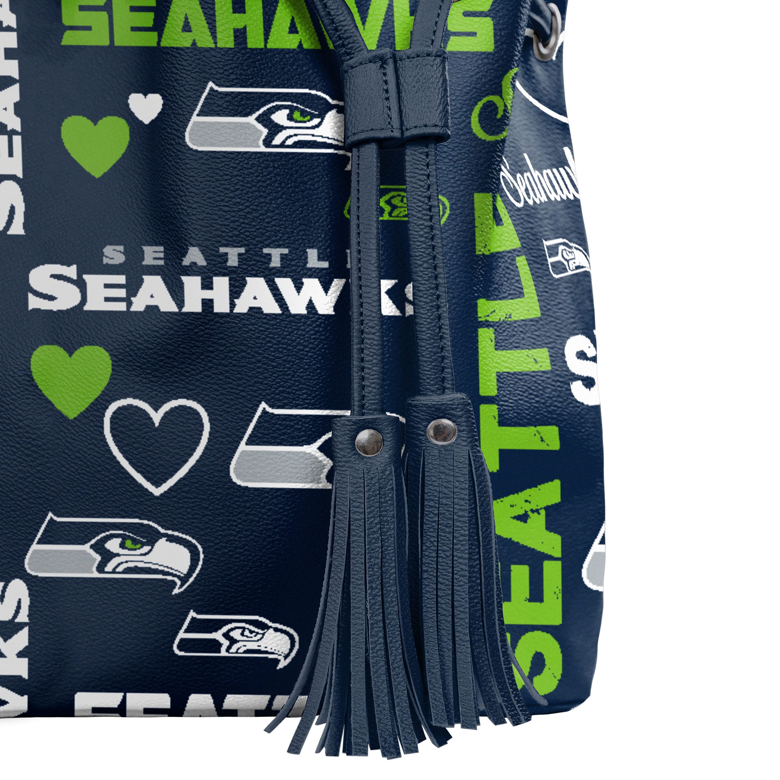 Snapklik.com : Seattle Seahawks NFL Logo Love Cinch Purse