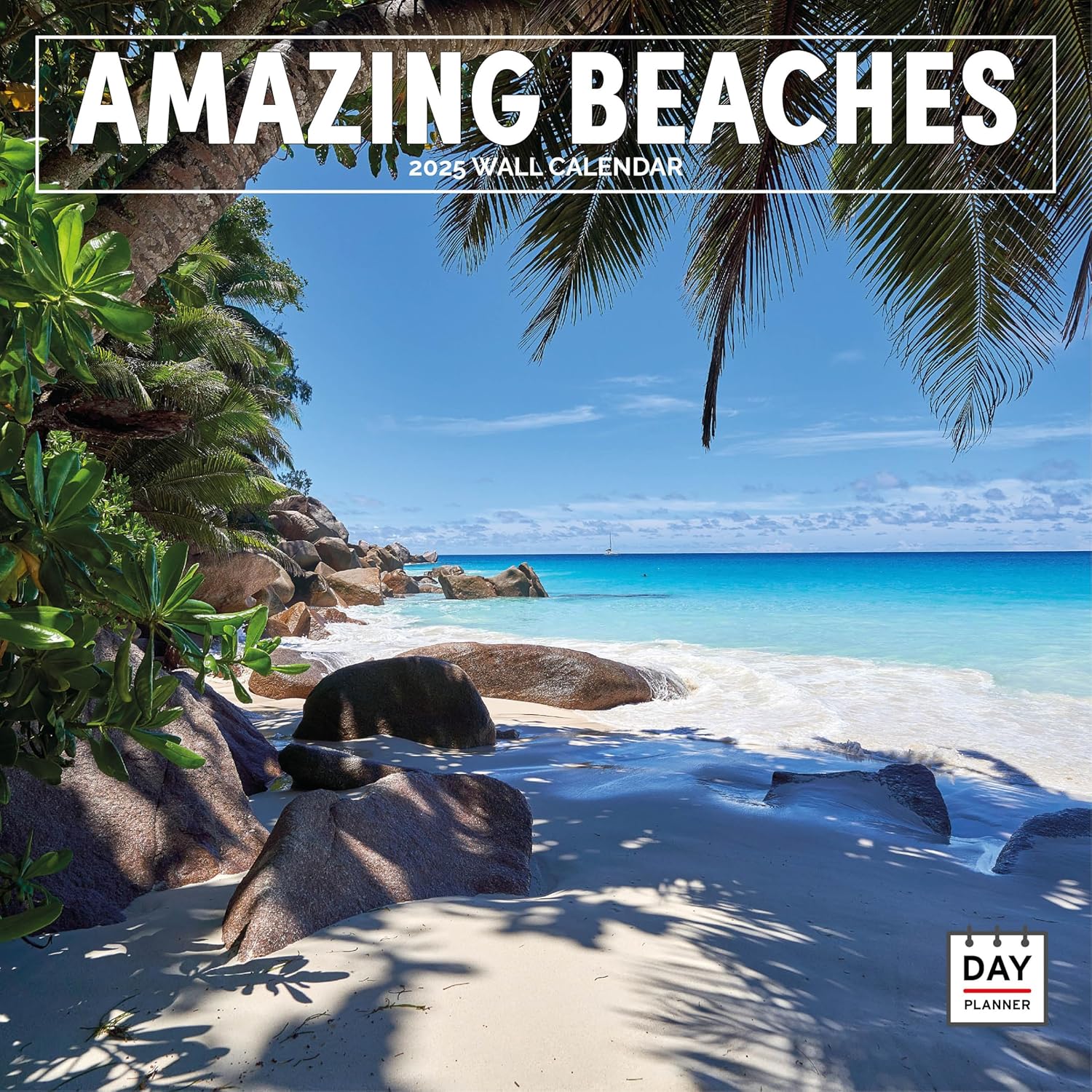 Dayplanner Publishing Amazing Beaches Calendar 2025, Large Square Wall ...