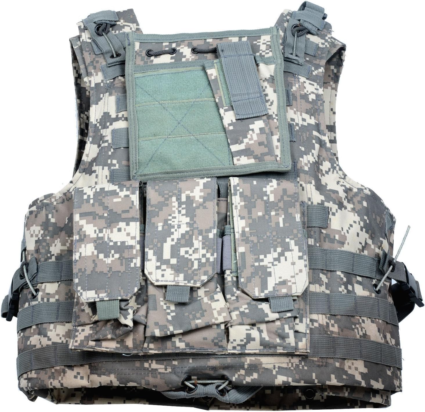 GAGA Tactical Molle Airsoft Vest Paintball Combat Soft Vest With 4 ...