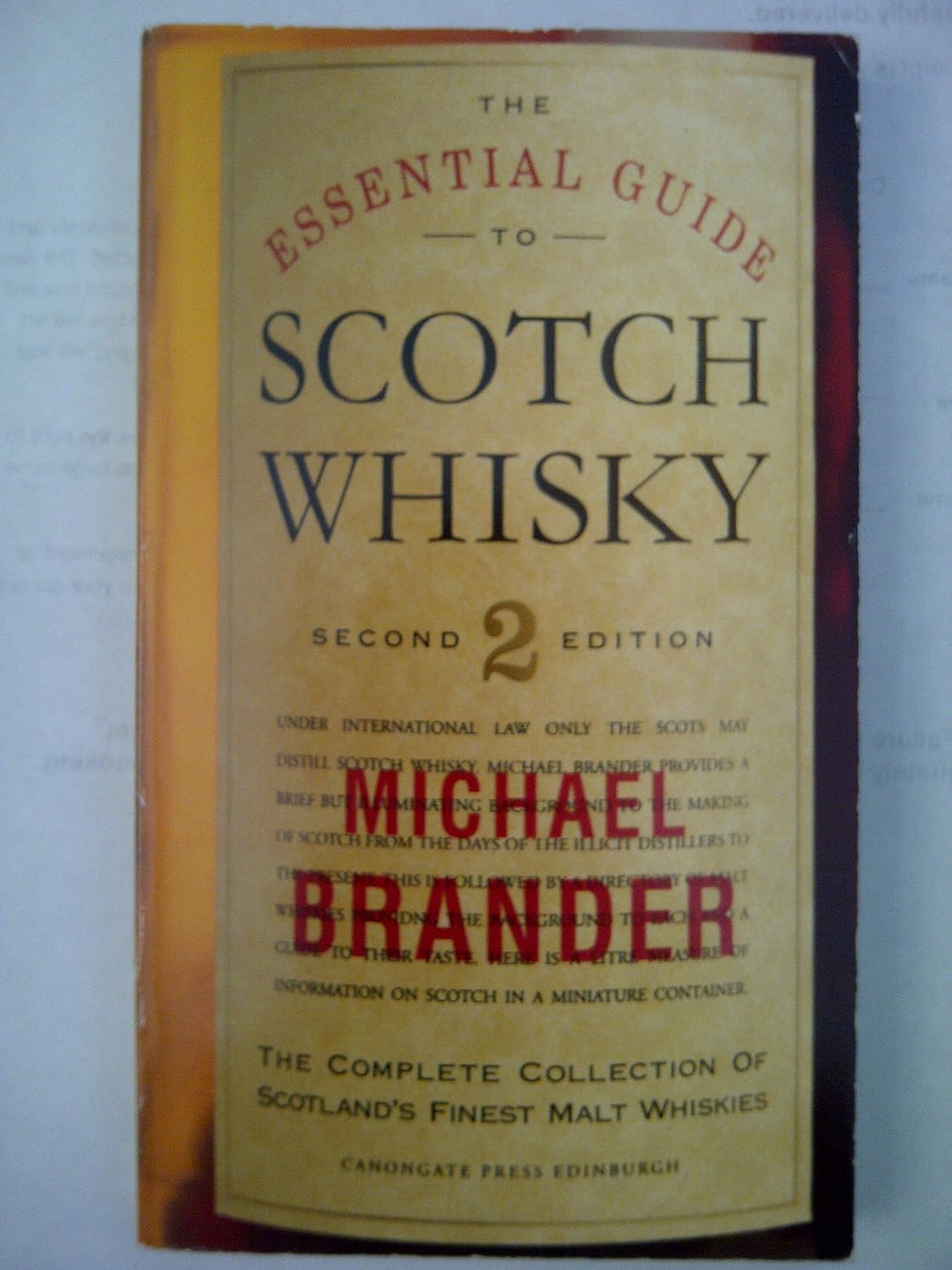 Essential Guide to Scotch Whisky: Brander, Michael, Fowler, Rosamund ...