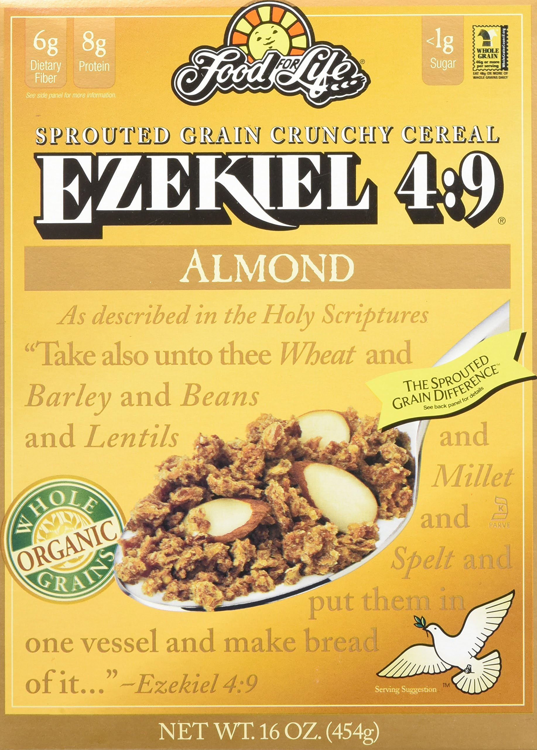 Amazon.com: Ezekiel 4:9, Sprouted Whole Grain Cereal, Original, 16 oz ...