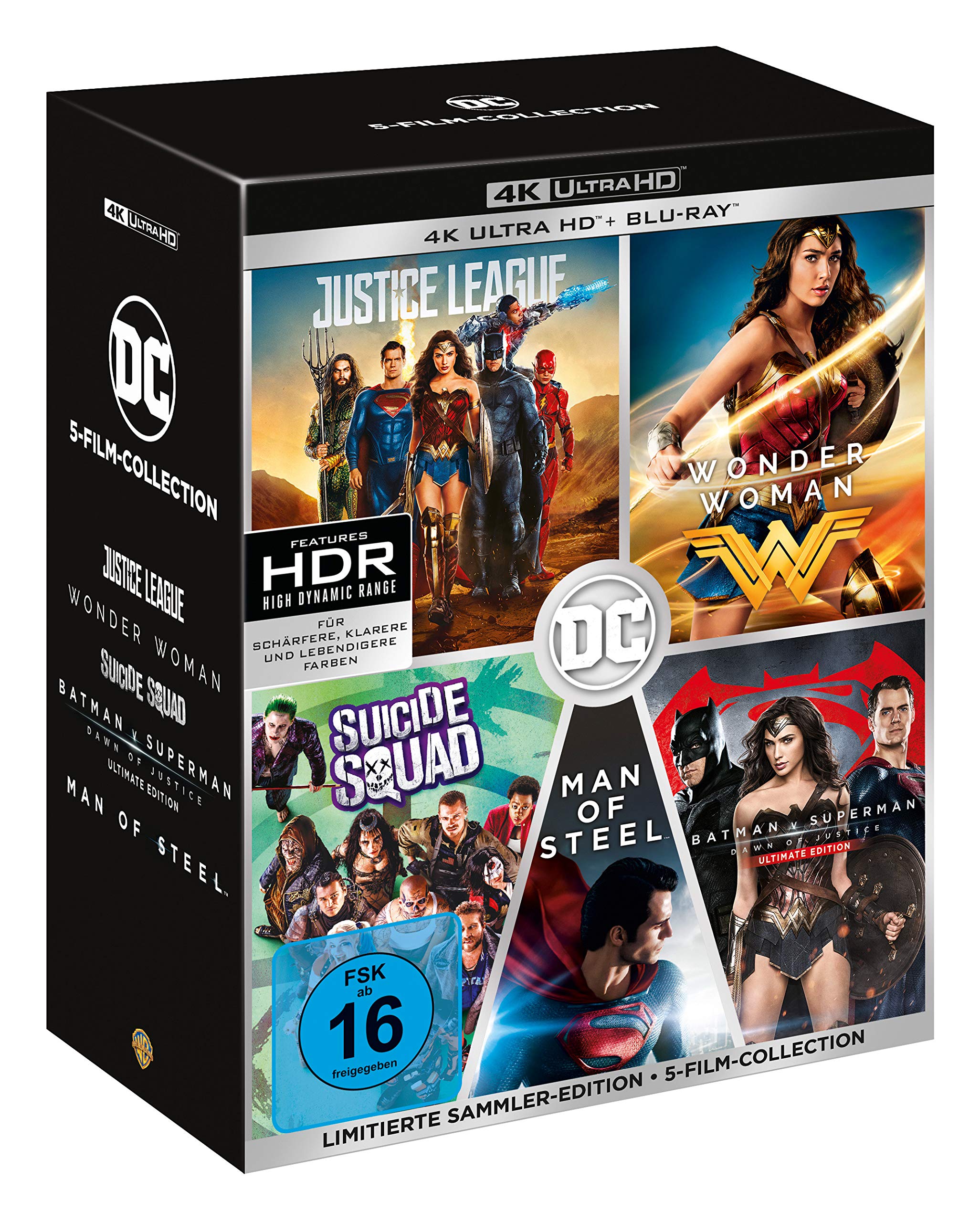 DC 5-Film-Collection (5 4K Ultra-HD) (+ 5 BRs) [Blu-ray]: Amazon.de ...