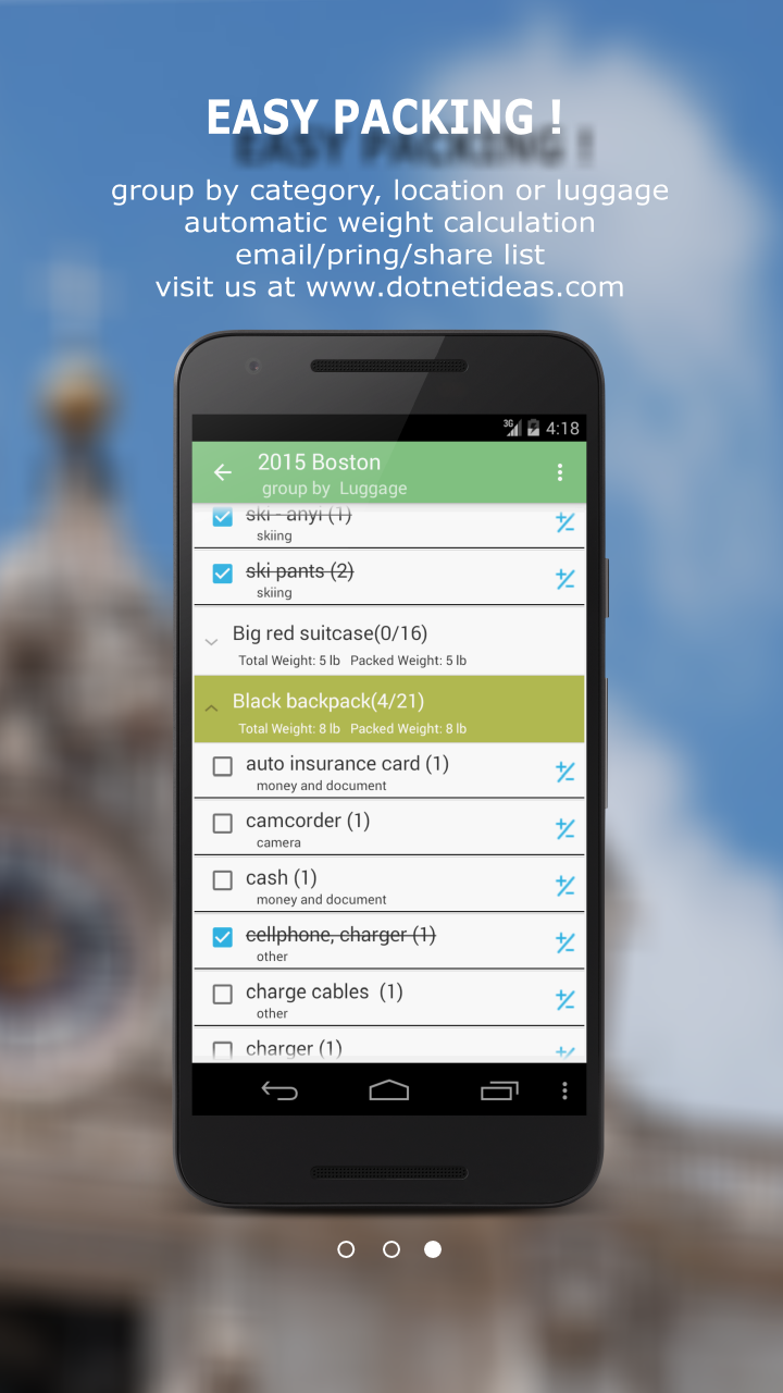 Packing List - Lite - App on Amazon Appstore