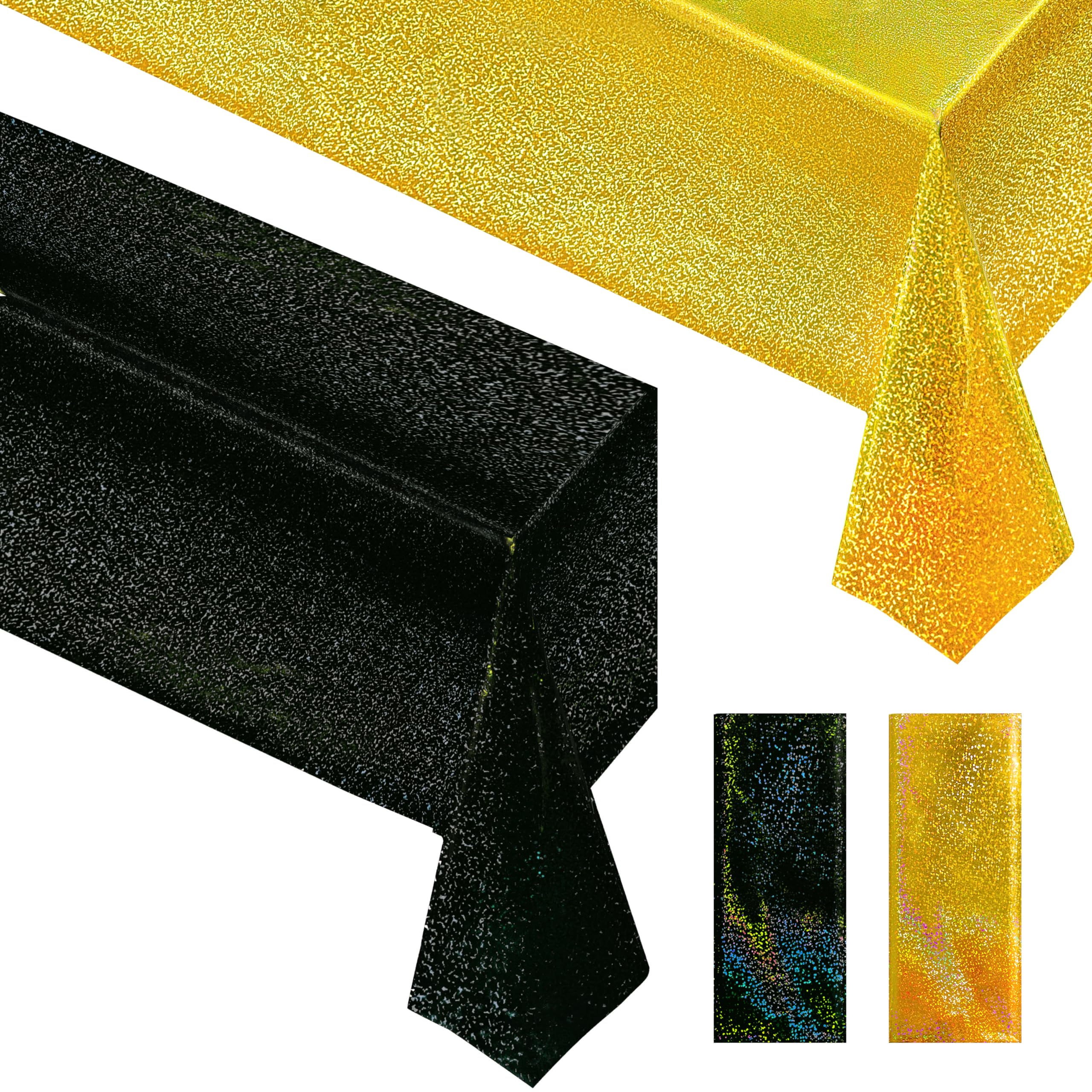 Amazon.com: Sparkling Holographic Laser Tablecloth - Shimmering ...